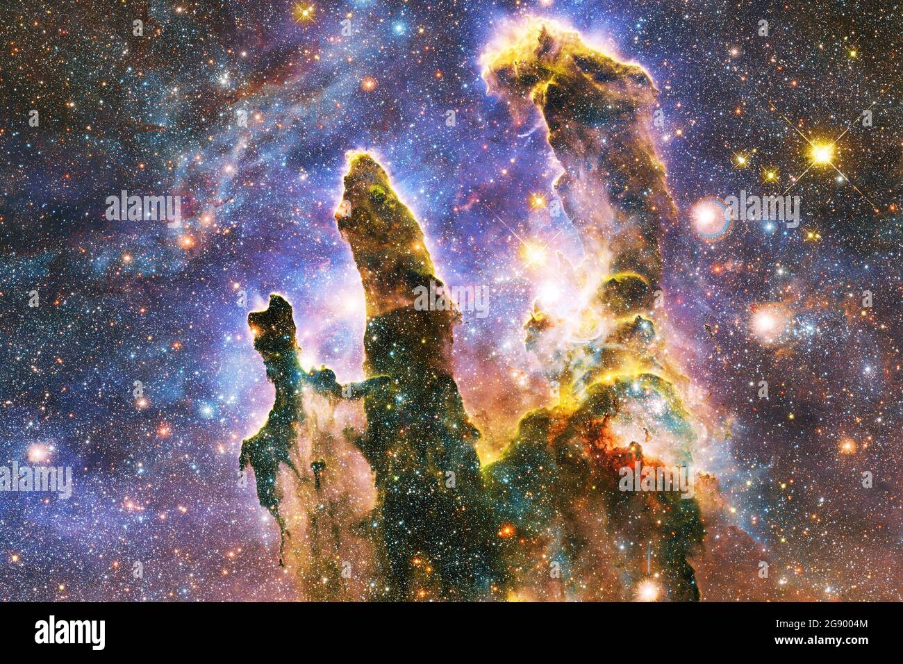 Cluster of stars. Starfield. Nebula. Elements of this image furnished ...