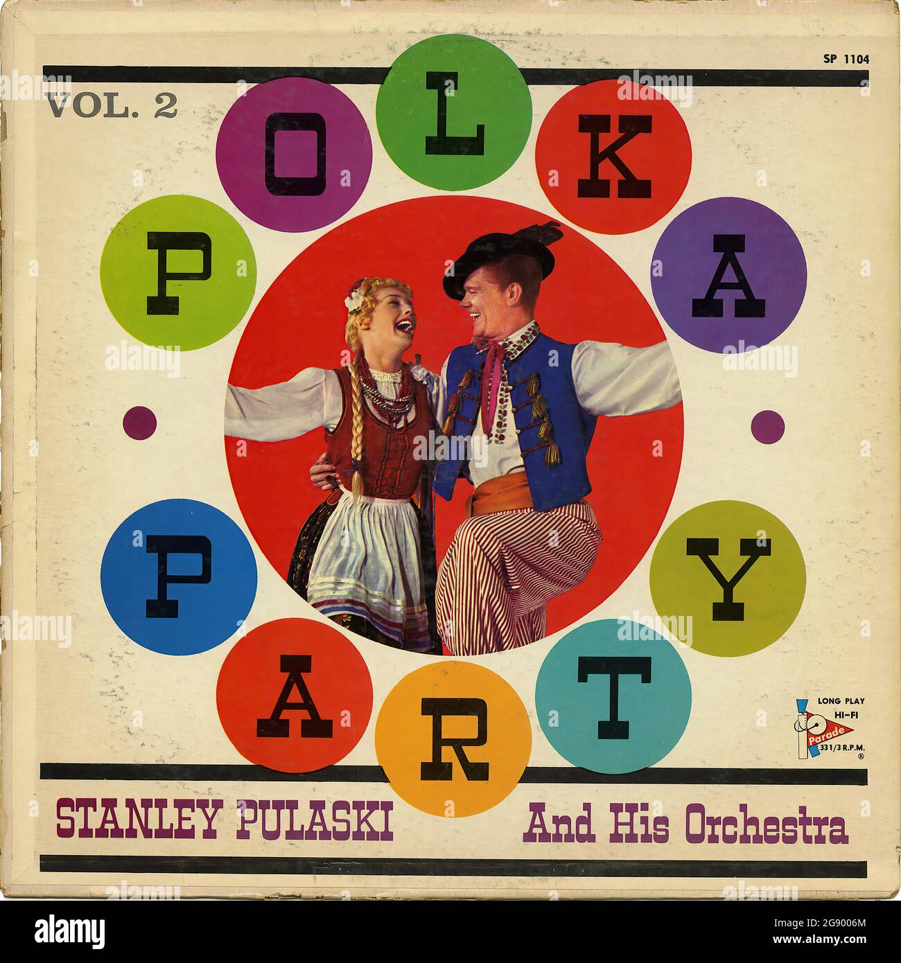 Polka Party, Vol. 2 - Vintage Vinyl Record Cover Stock Photo - Alamy