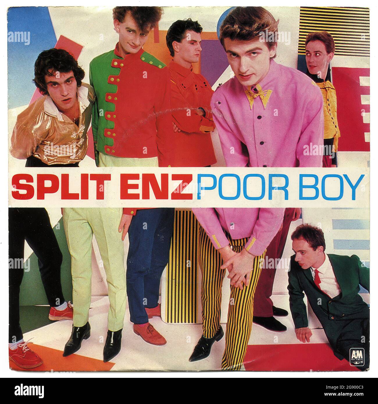 Poor Boy, Split Enz - Vintage Vinyl Record Cover01 Stock Photo - Alamy