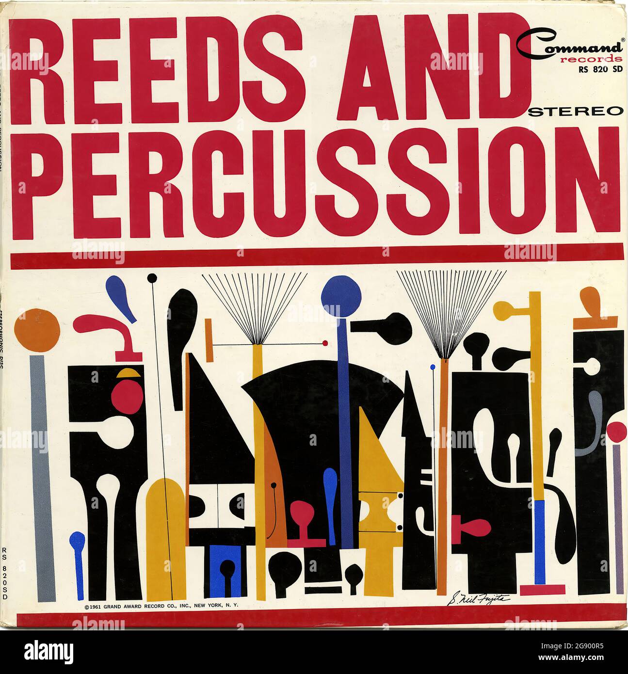 Reeds And Percussion - Vintage Vinyl Record Cover Stock Photo - Alamy