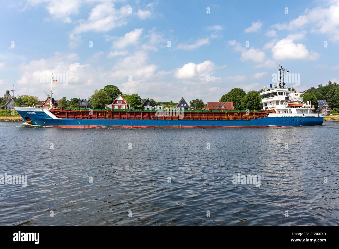 general cargo vessel RUHRTAL in the Kiel Canal Stock Photo - Alamy