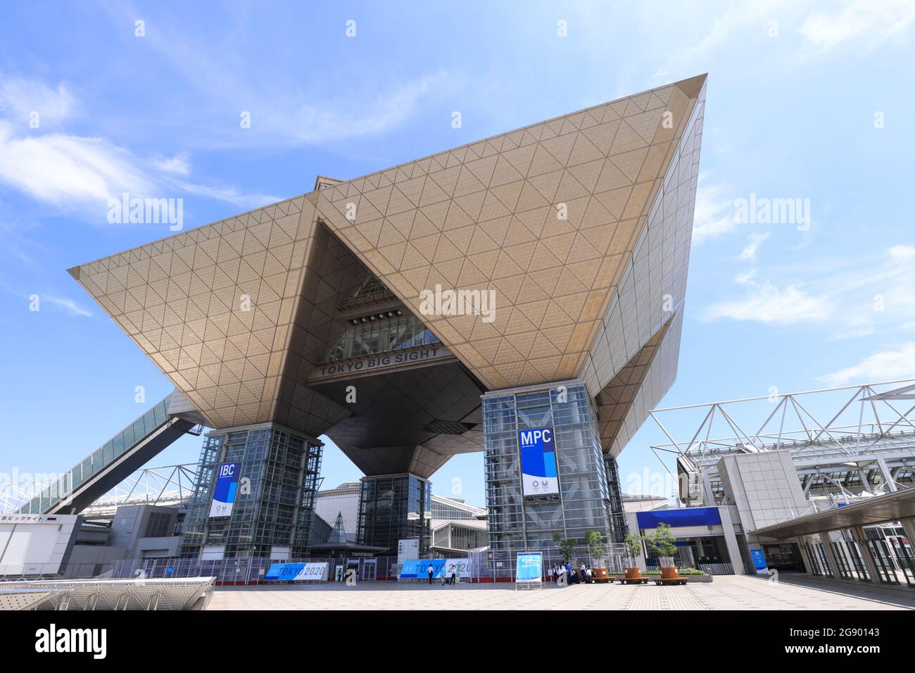 July 9th 2021 : Exterior view of the Main Press Center (MPC) for the ...