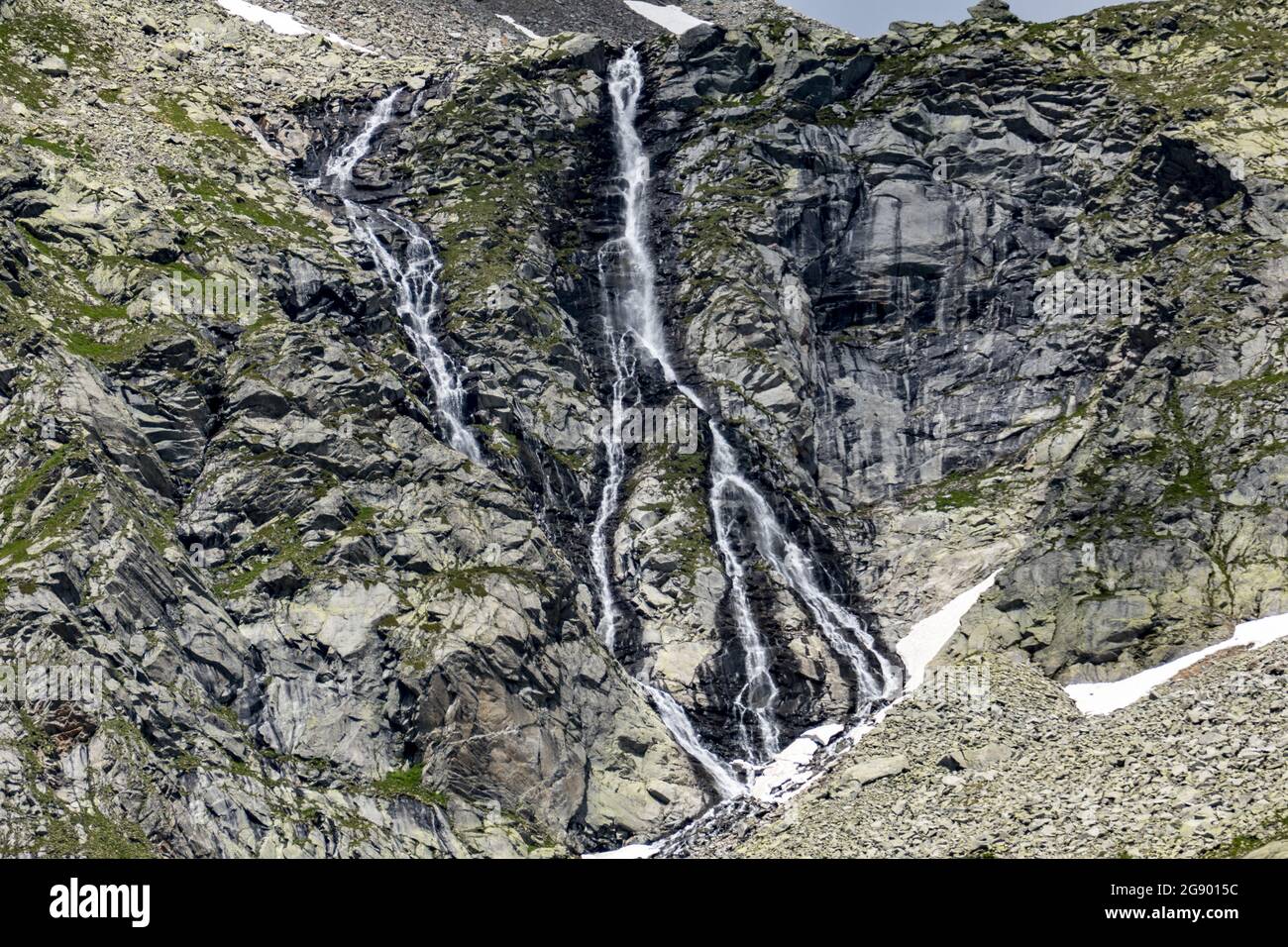 Landscape with beautiful rock formations and flowing water Stock Photo ...
