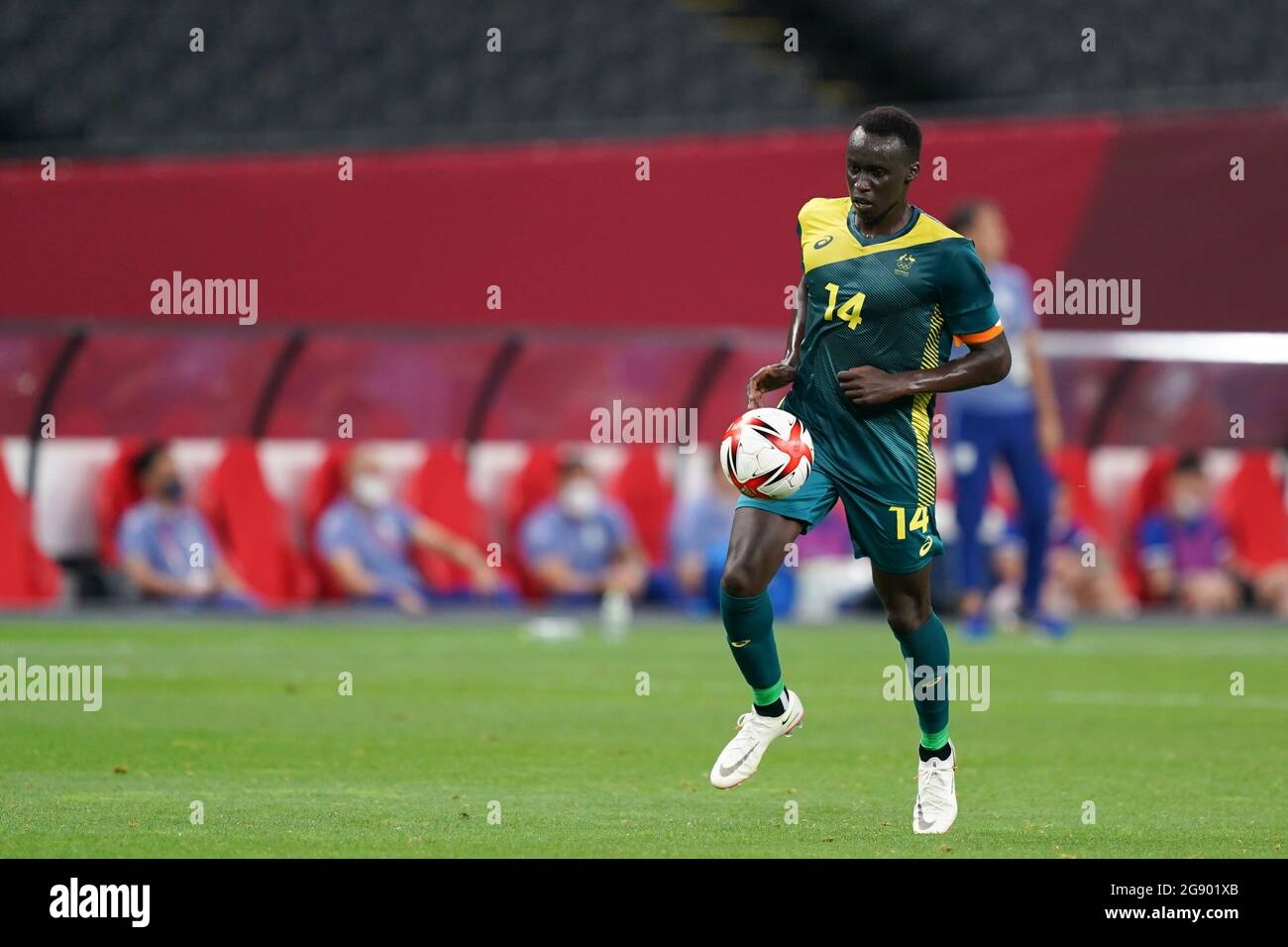 Sapporo, Japan. 22nd July, 2021. Captain Thomas Deng (14 Australia ...