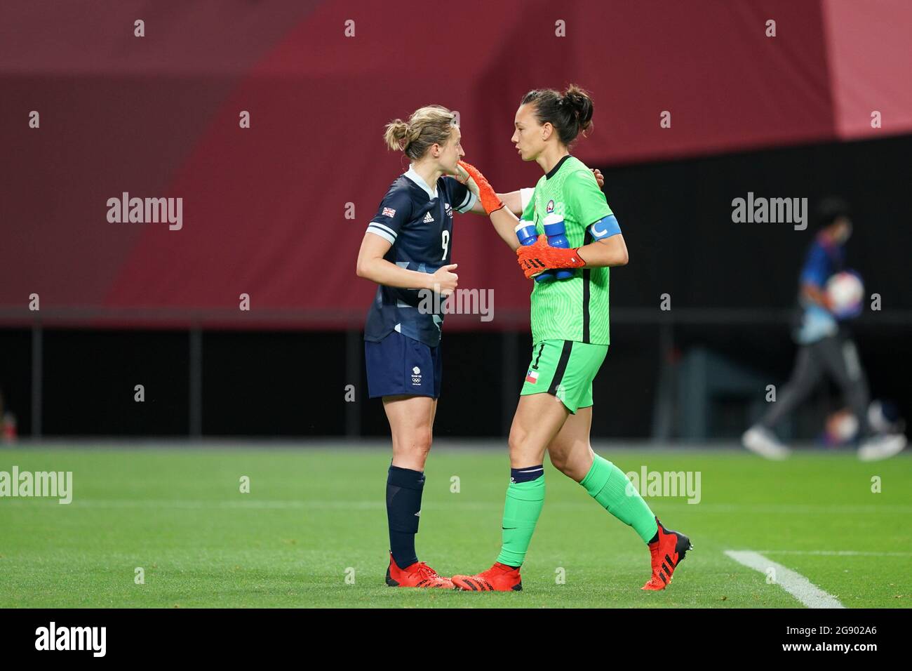 Sapporo, Japan. 21st July, 2021. Goalkeeper and captain Christiane ...