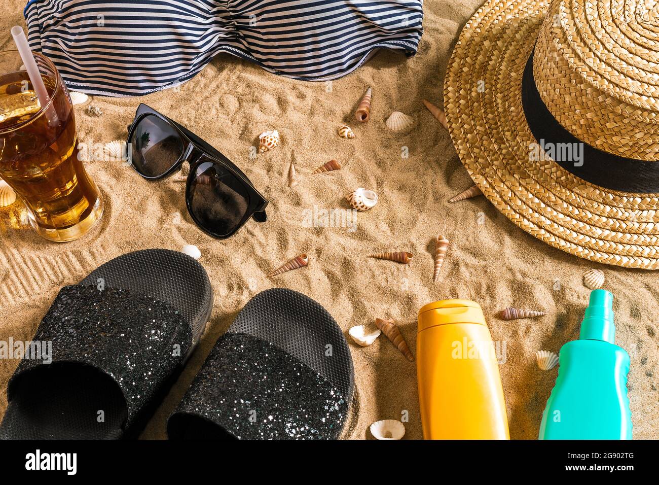 Summer bikini and accessories stylish beach set, Beach bikini summer ...