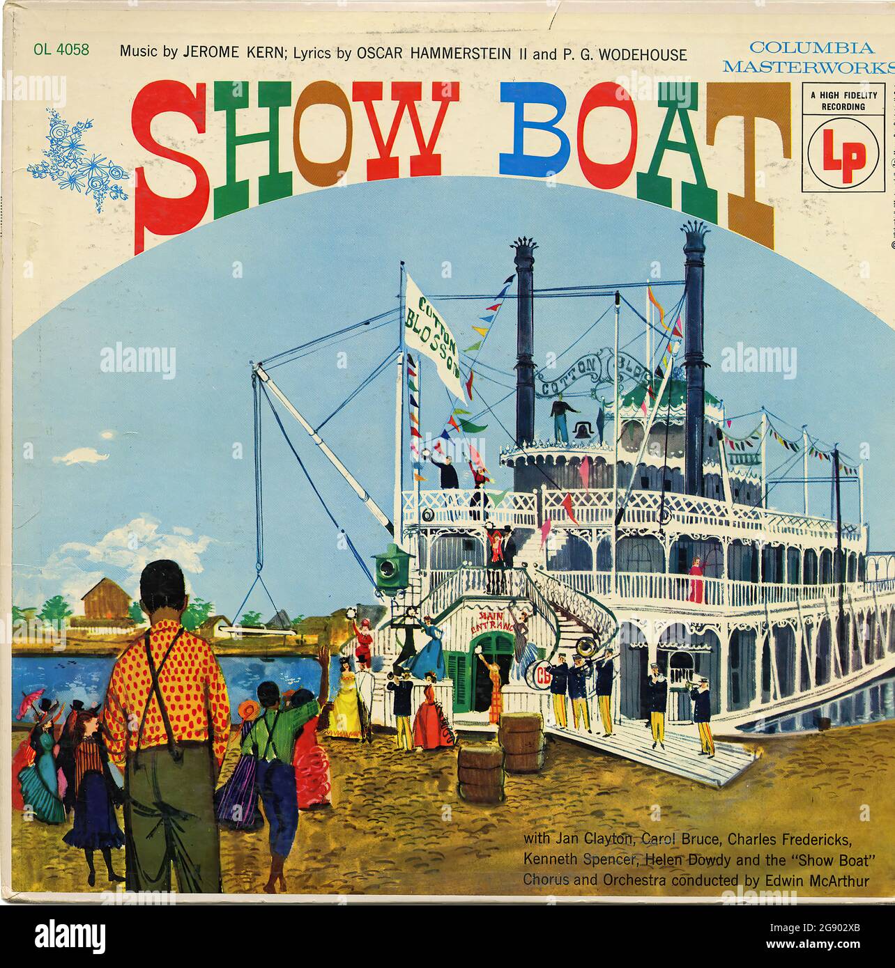 Show Boat - Vintage Vinyl Record Cover Stock Photo - Alamy