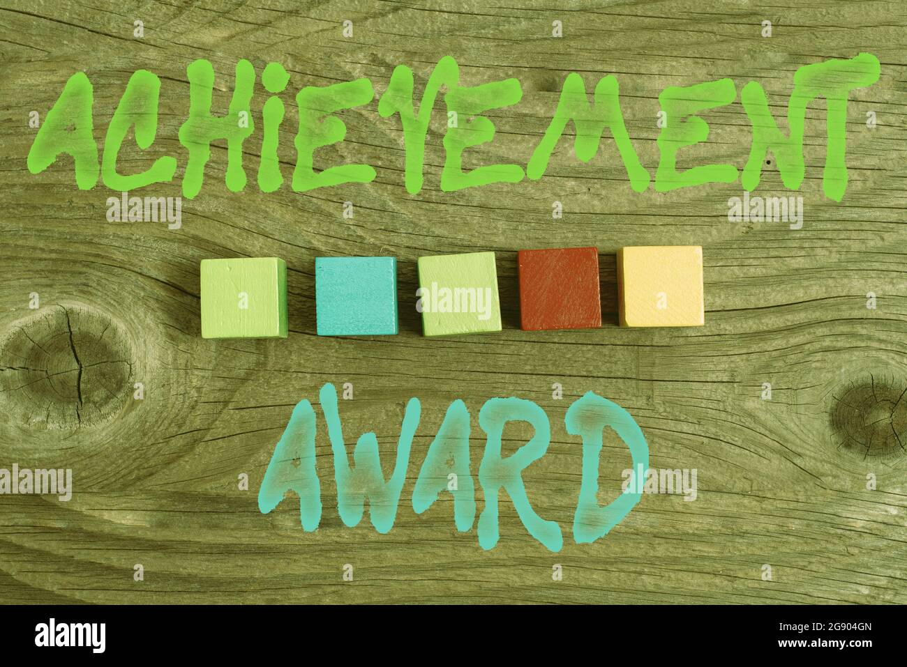 Conceptual caption Achievement Award. Conceptual photo recognizes ...