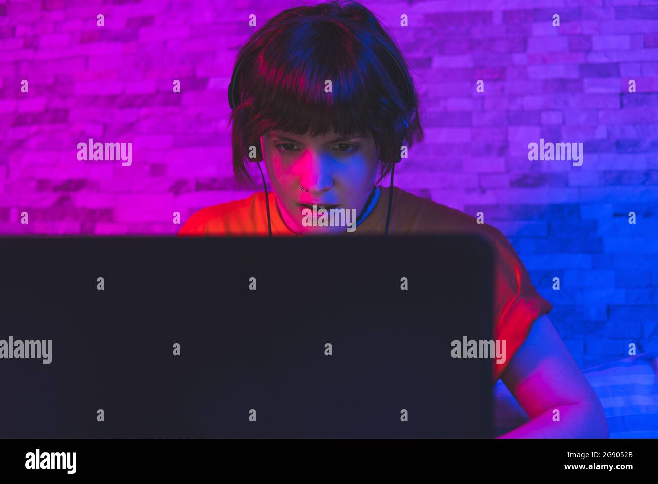 Concentrating playing hi-res stock photography and images - Alamy