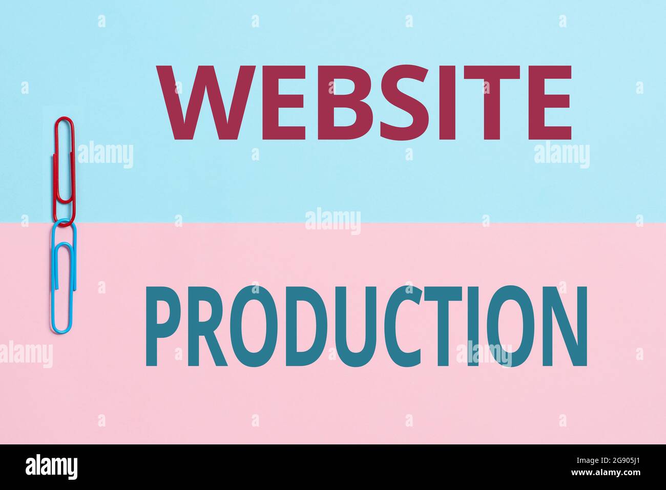 Inspiration showing sign Website Production. Business idea process of ...