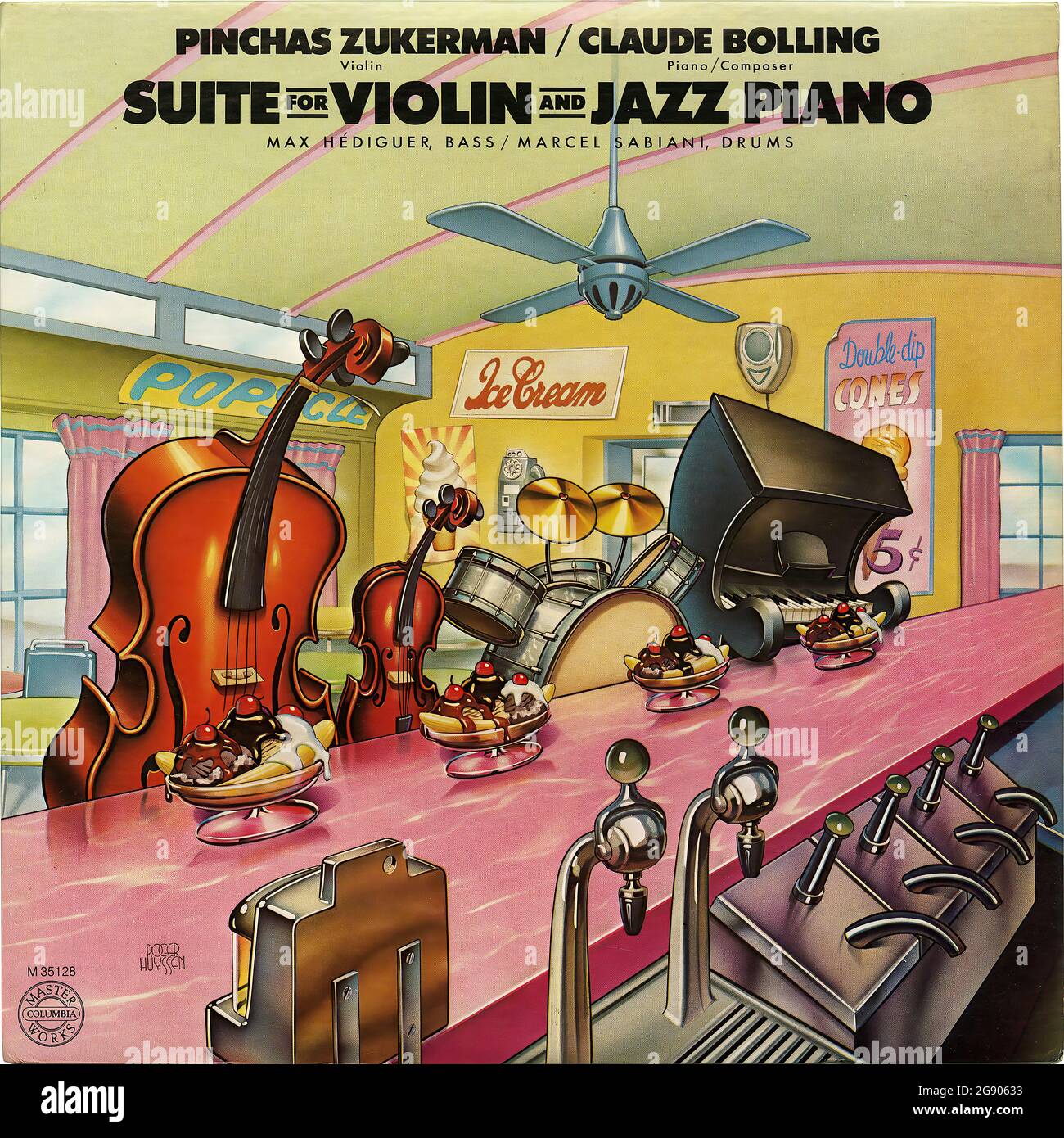 Suite For Violin And Jazz Piano - Vintage Vinyl Record Cover Stock ...