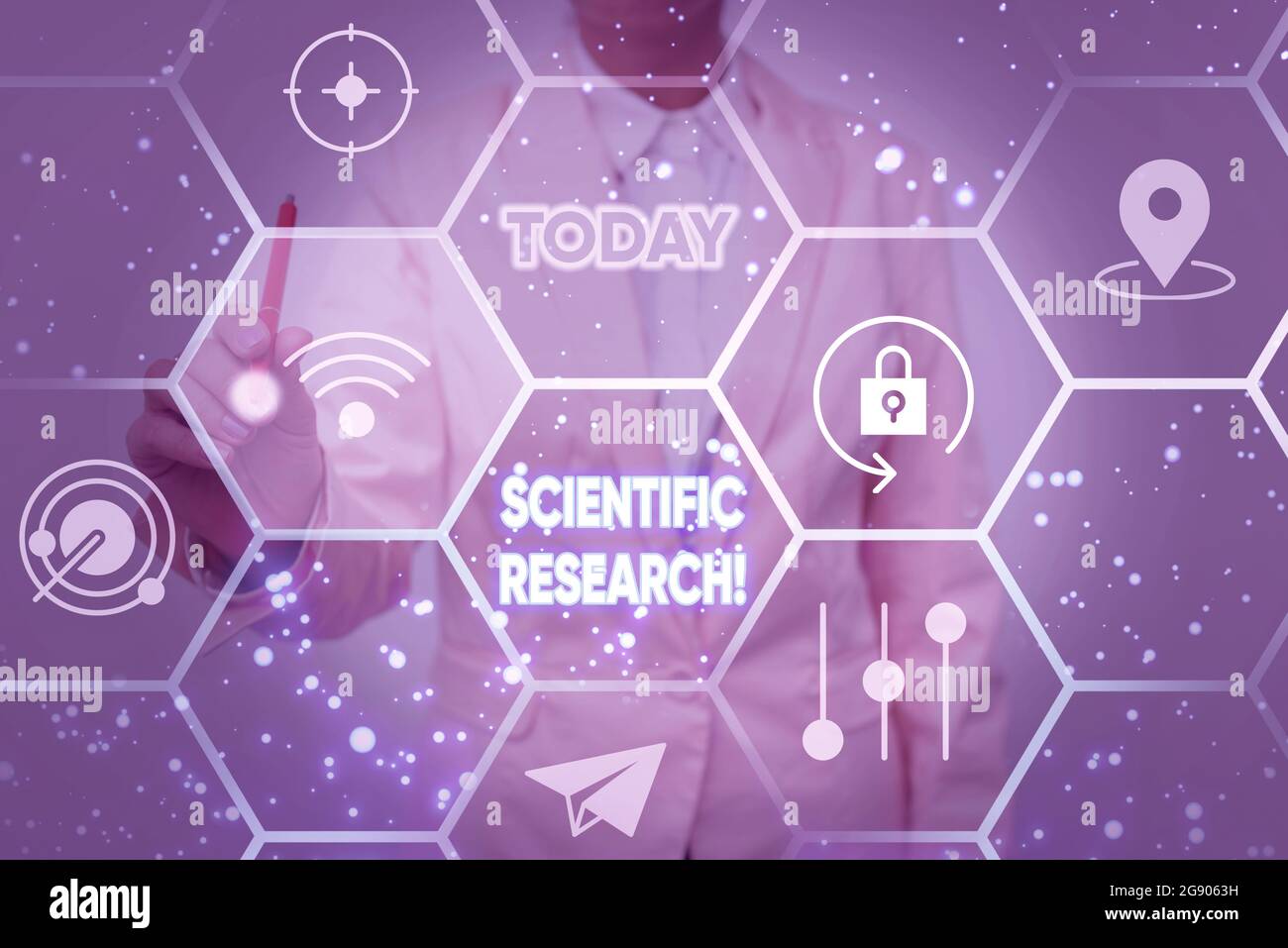 Conceptual caption Scientific Research. Word for methodical study to ...