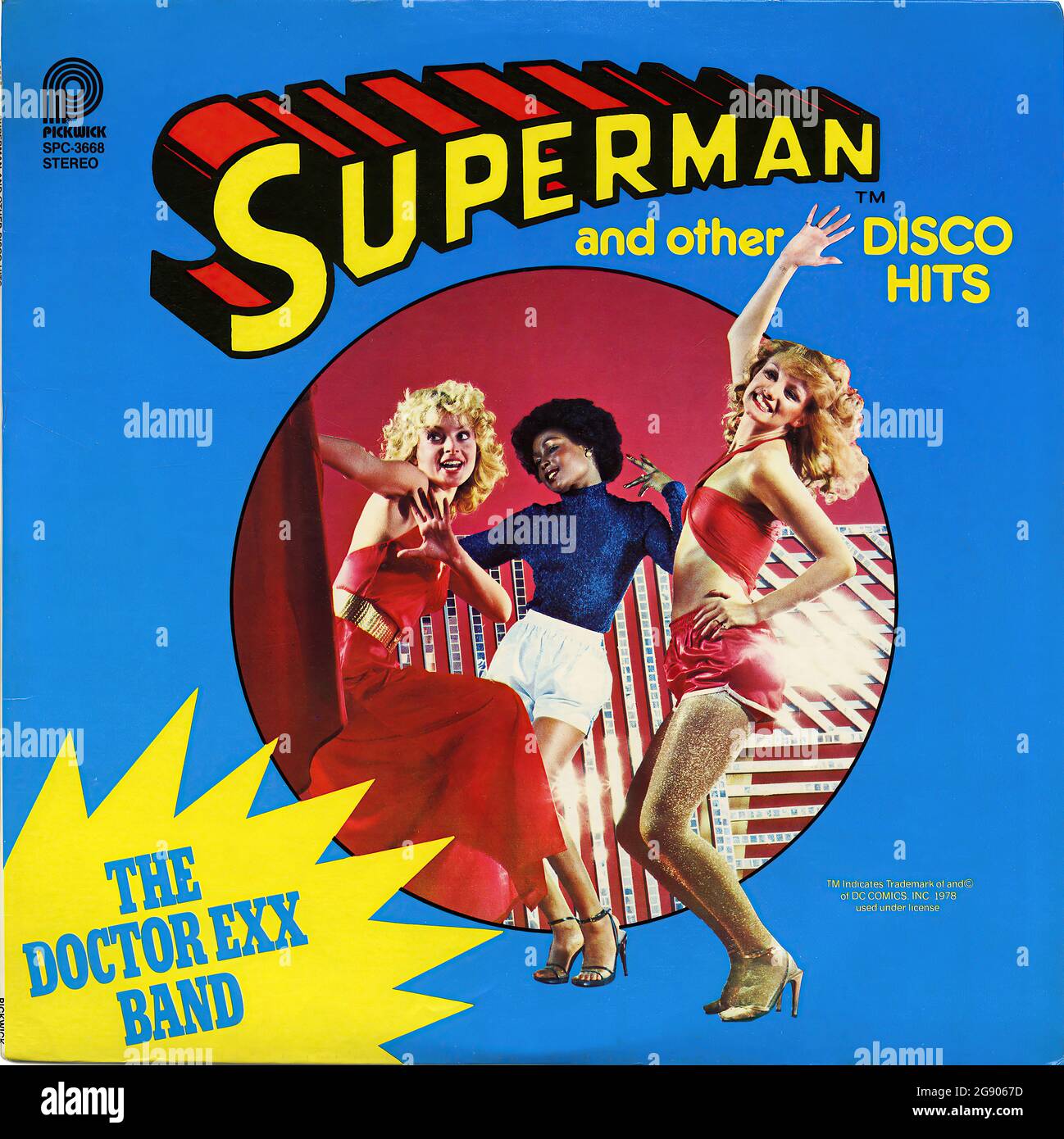 Superman and Other Disco Hits - Vintage Vinyl Record Cover Stock Photo ...