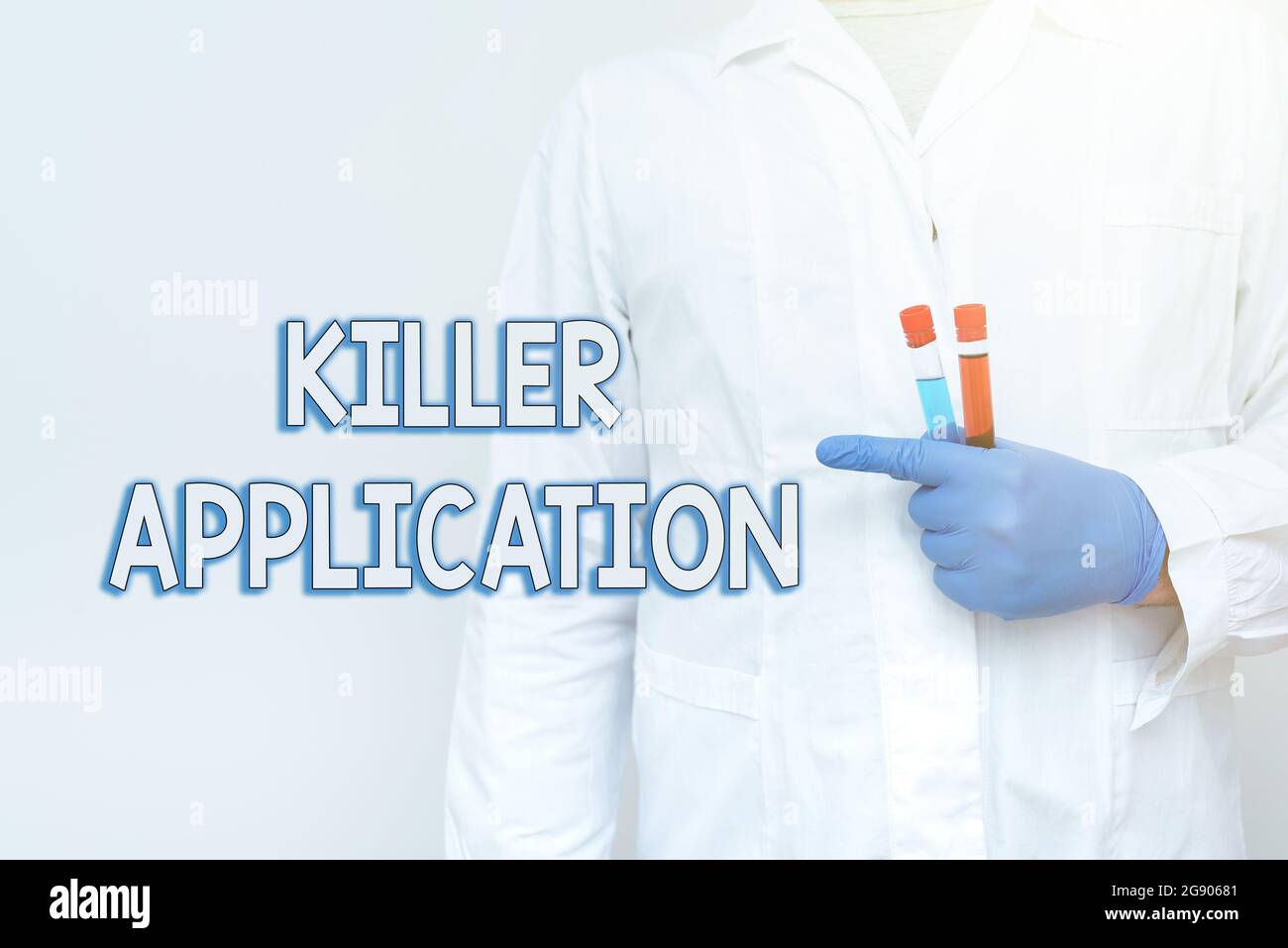 Text showing inspiration Killer Application. Internet Concept virtually ...