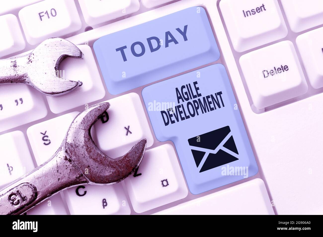 Text caption presenting Agile Development. Concept meaning alliance ... Text caption presenting Agile Development. Concept meaning alliance ...