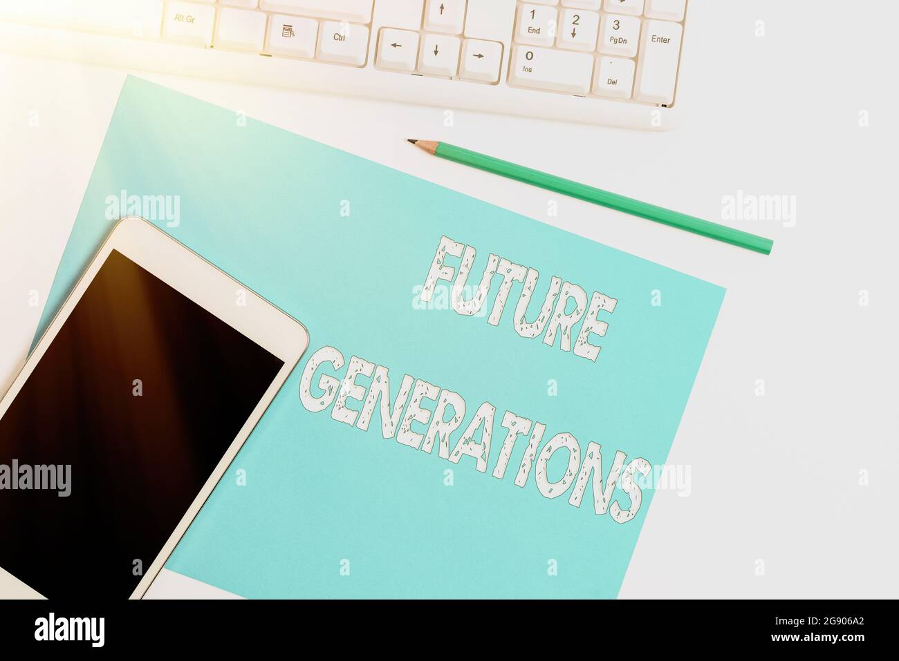Text showing inspiration Future Generations. Internet Concept ...