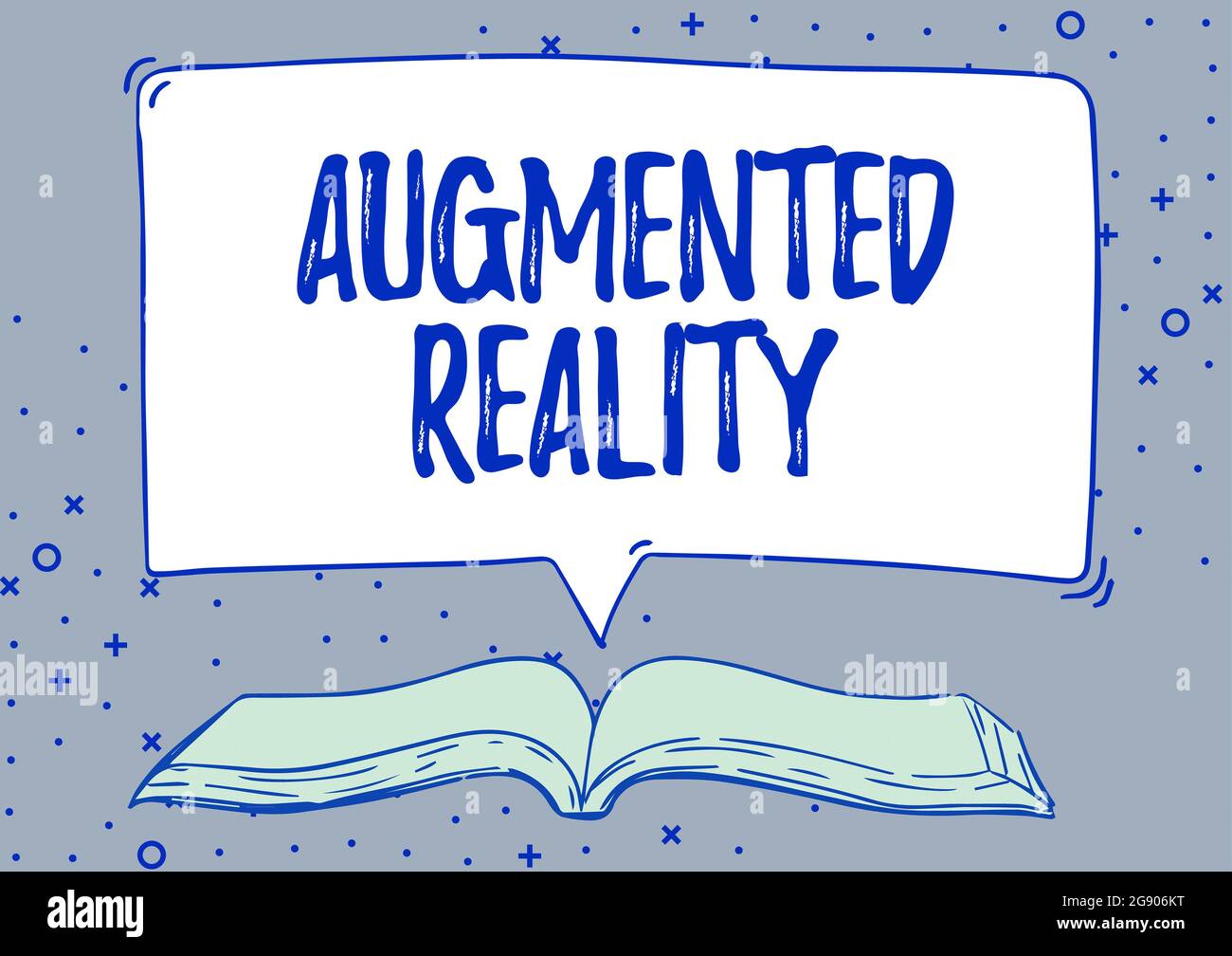 Text sign showing Augmented Reality. Business idea interactive ...