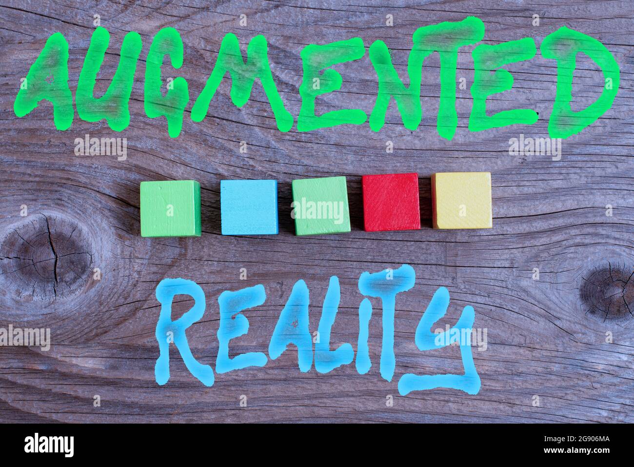 Handwriting text Augmented Reality. Business concept interactive ...