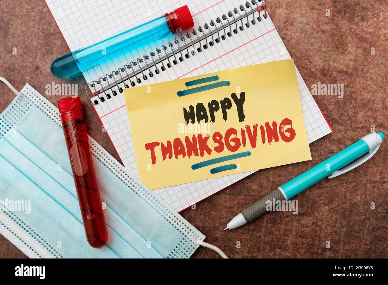 Hand writing sign Happy Thanksgiving. Business concept celebrating the ...