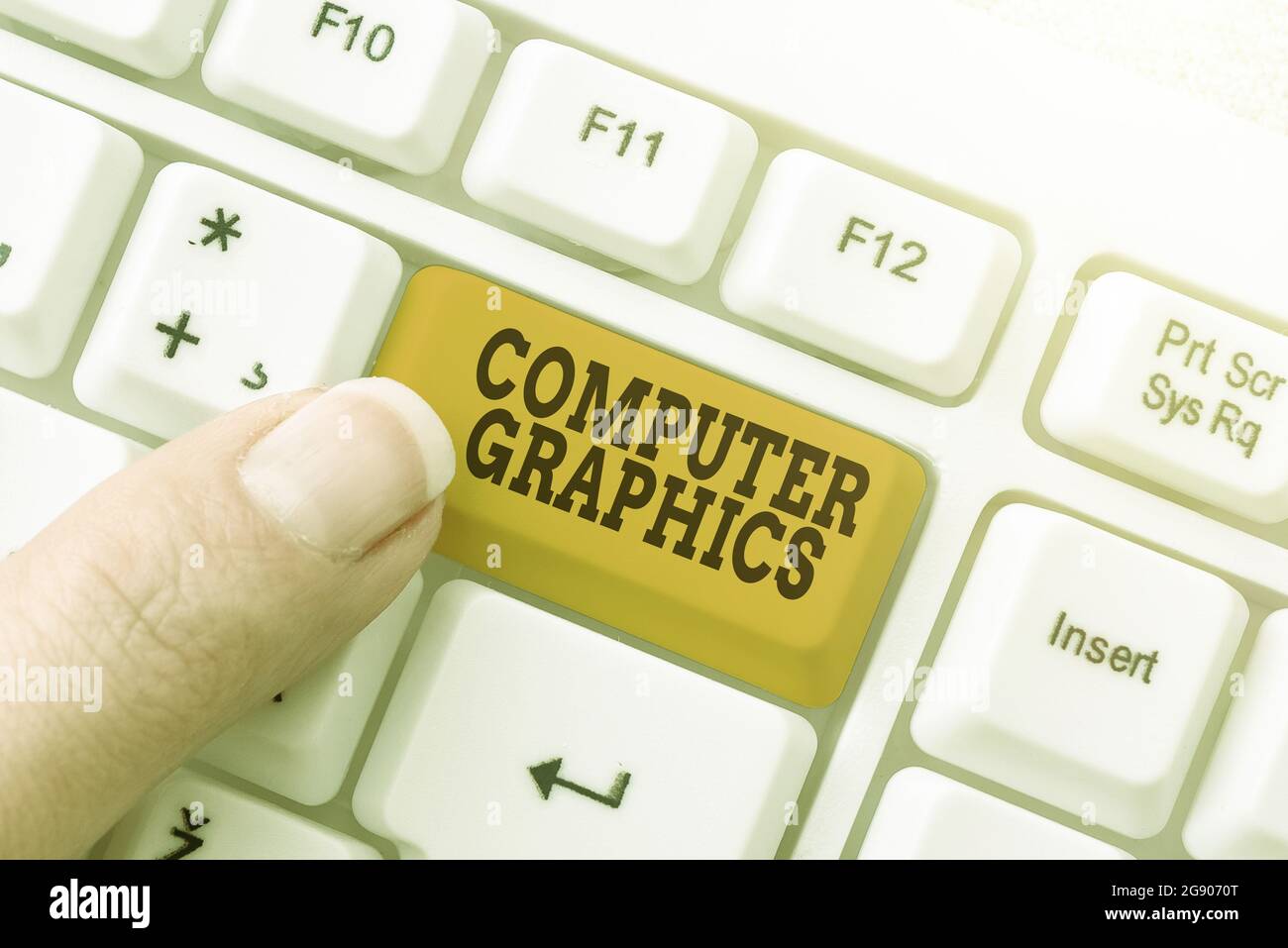 Sign Displaying Computer Graphics Business Approach Visual Representations Of Data Displayed On