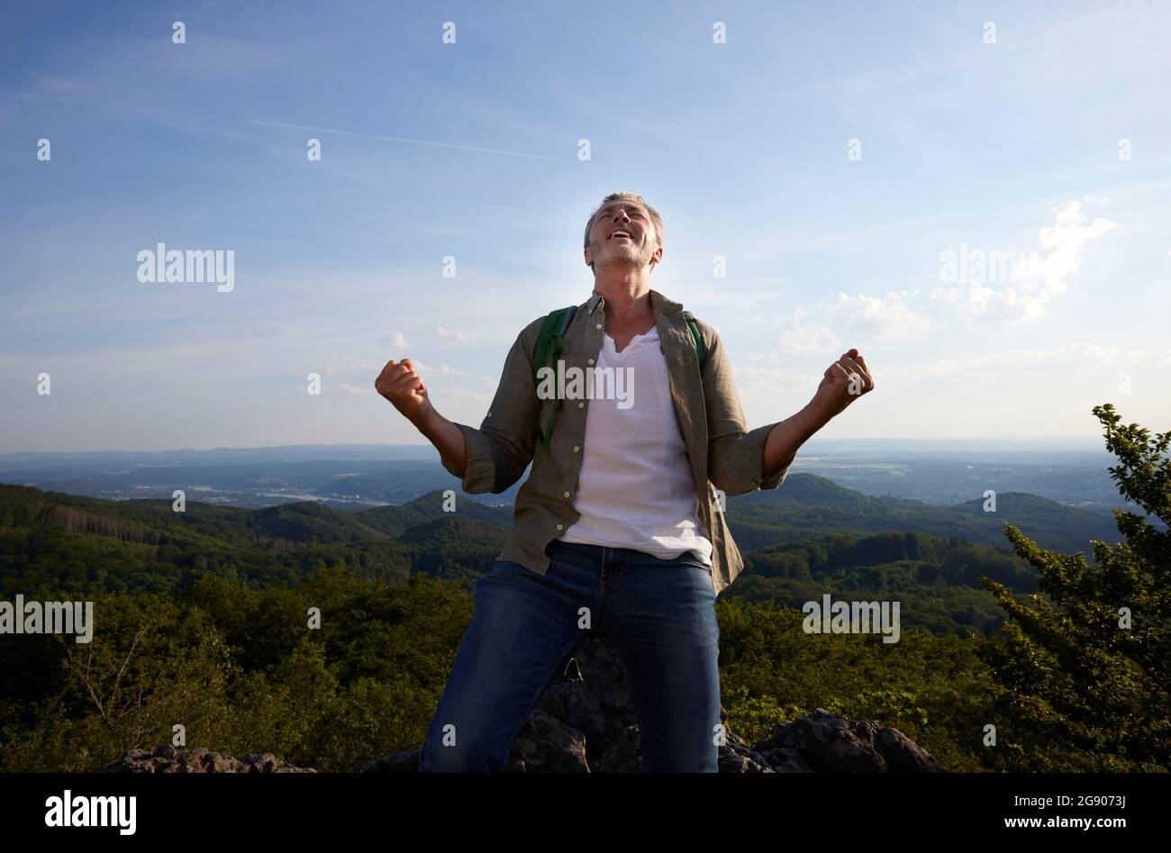 Happy success man hi-res stock photography and images - Alamy