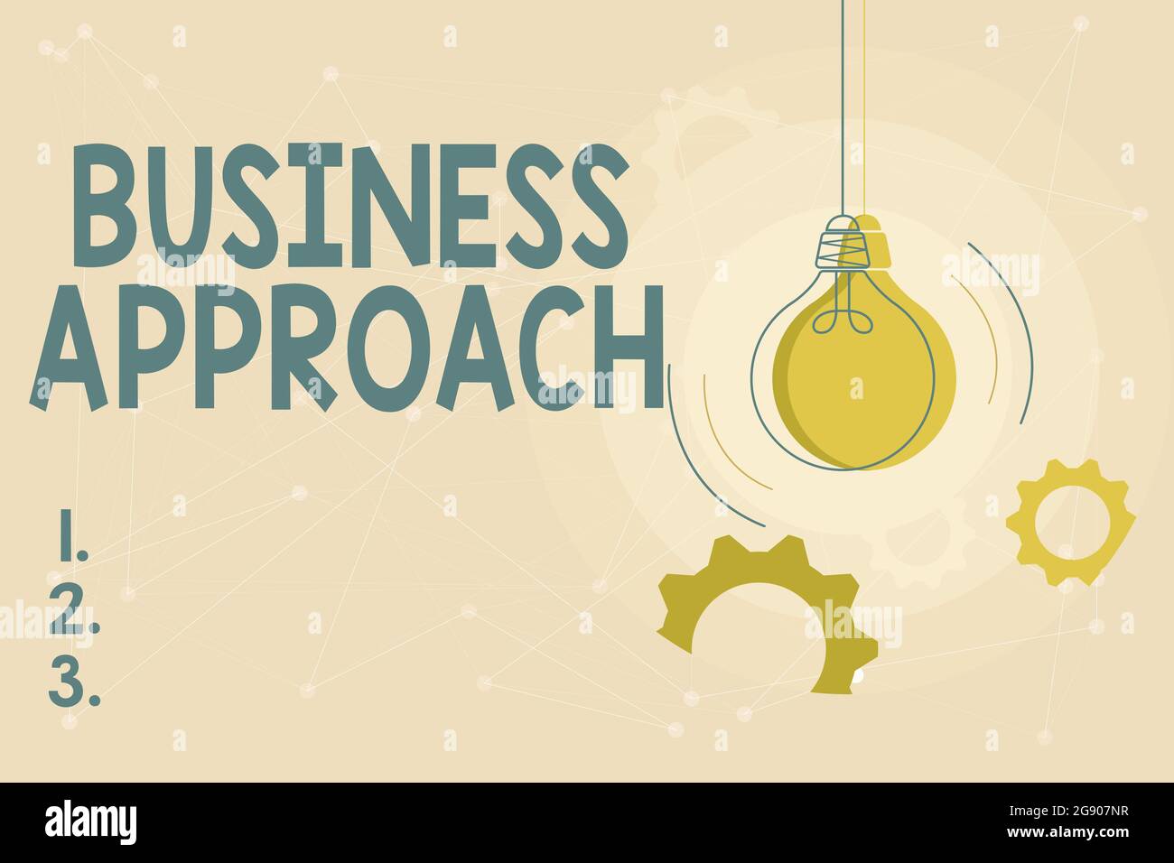 Text showing inspiration Business Approach. Business idea long term ...