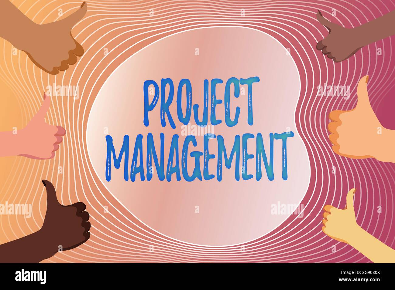 Text caption presenting Project Management. Concept meaning method of ...