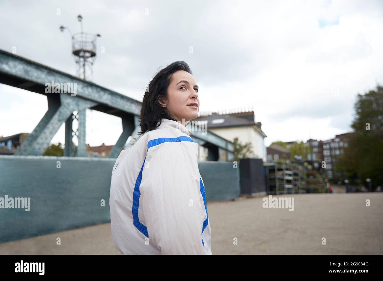 Female Looking Over Bridge High Resolution Stock Photography and Images ...