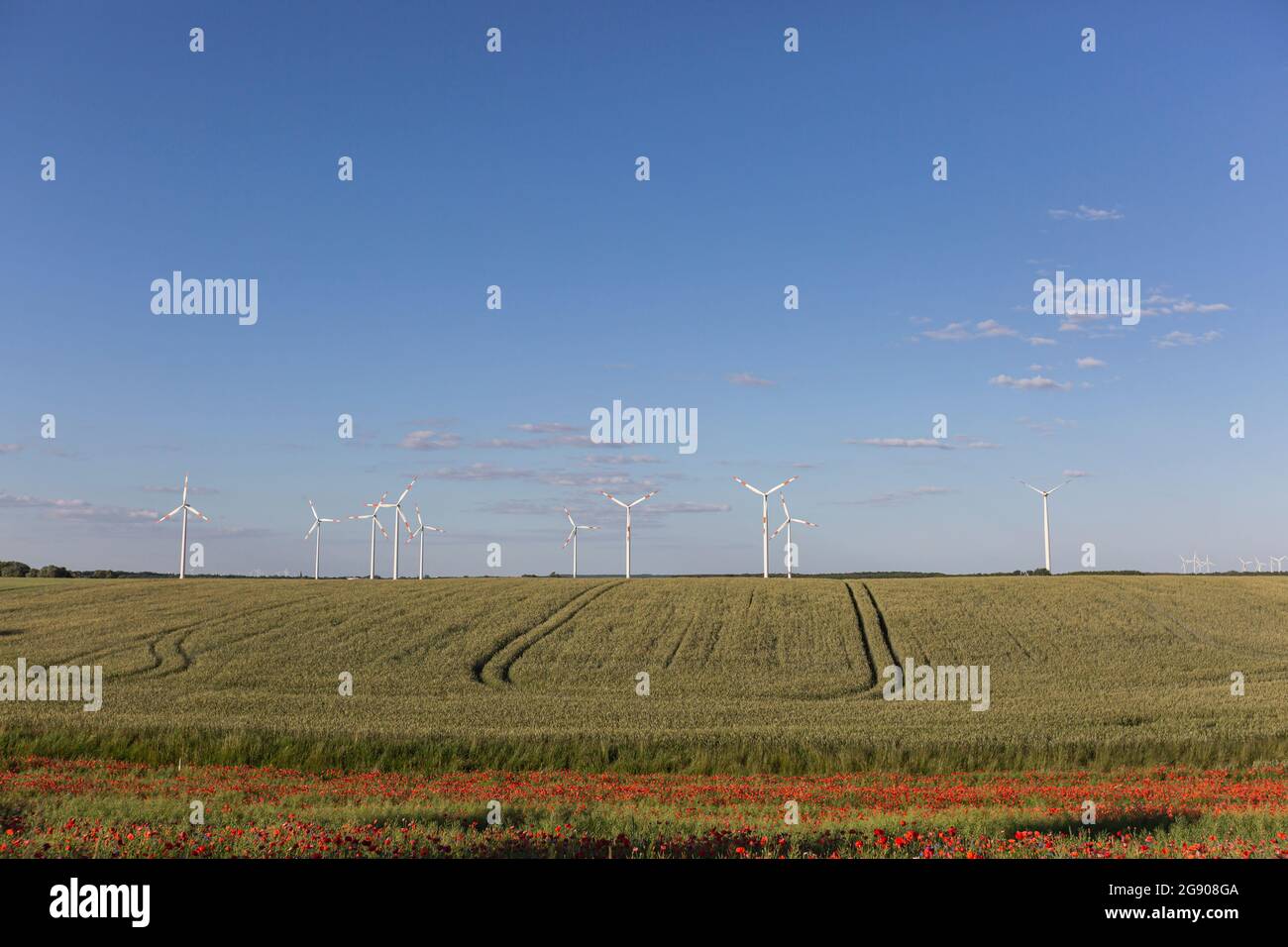 Countryside and wind turbines hi-res stock photography and images - Alamy