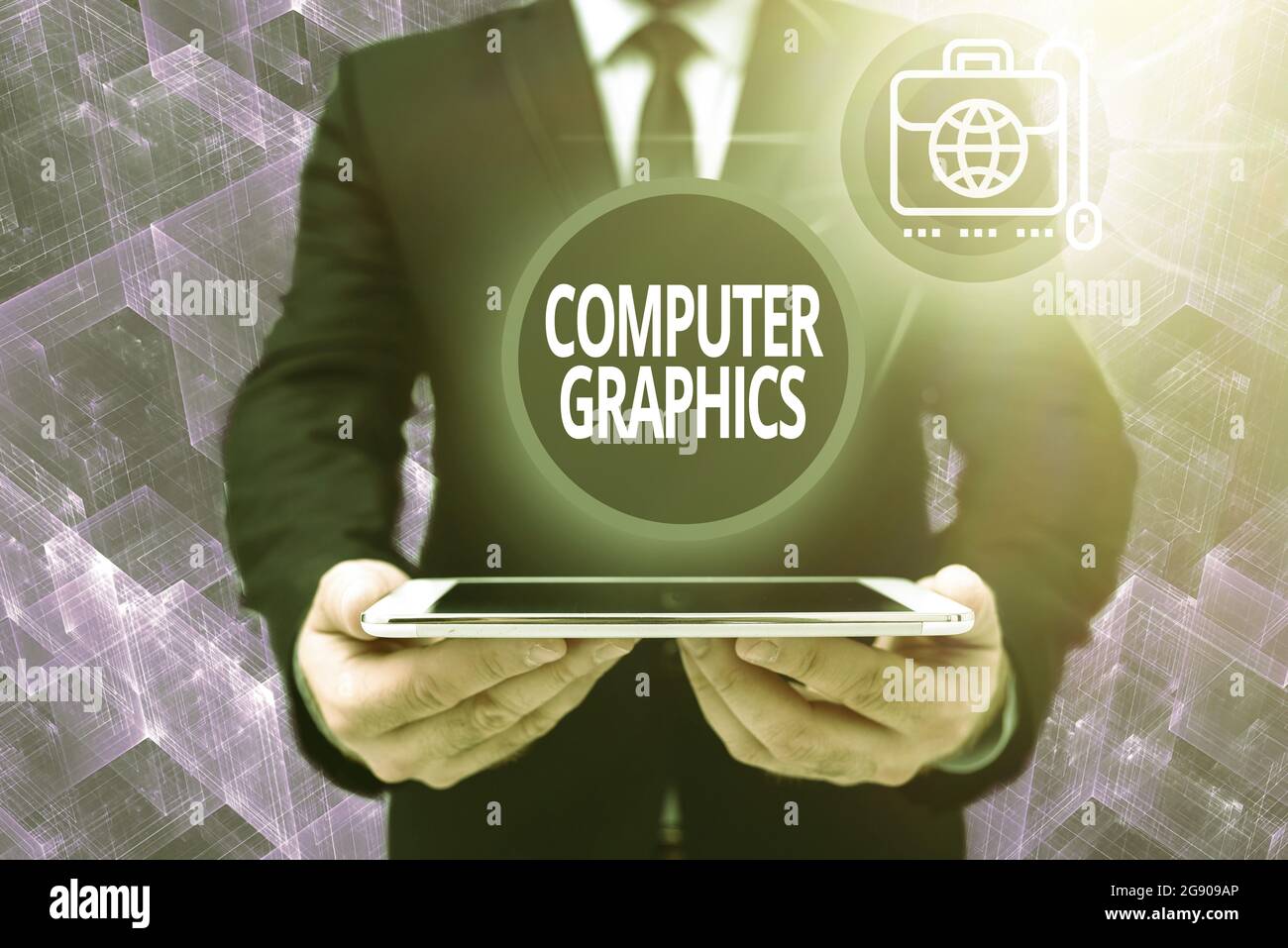 Writing Displaying Text Computer Graphics Business Concept Visual
