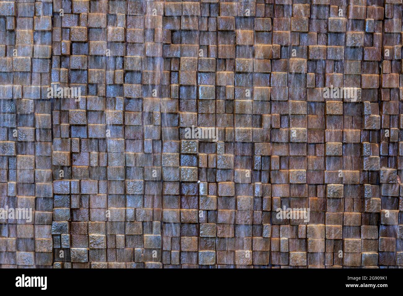 Brown wall and waterfall wall background texture Stock Photo - Alamy