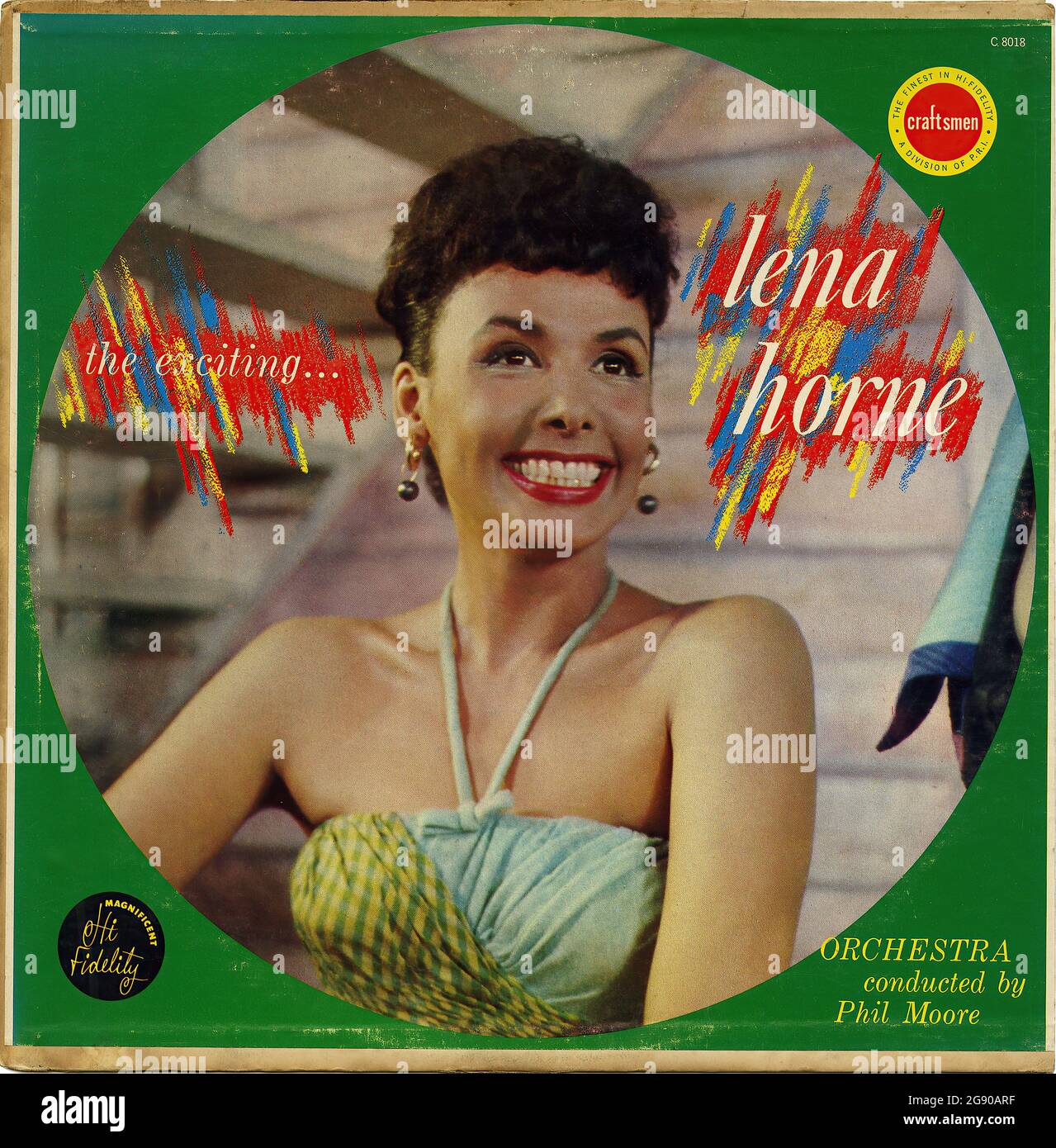 The Exciting Lena Horne - Vintage Vinyl Record Cover Stock Photo - Alamy