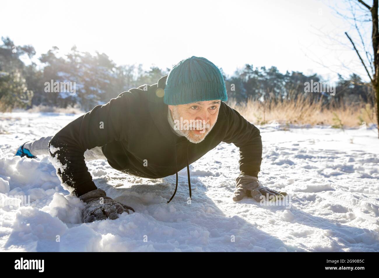 Push snow hi-res stock photography and images - Alamy