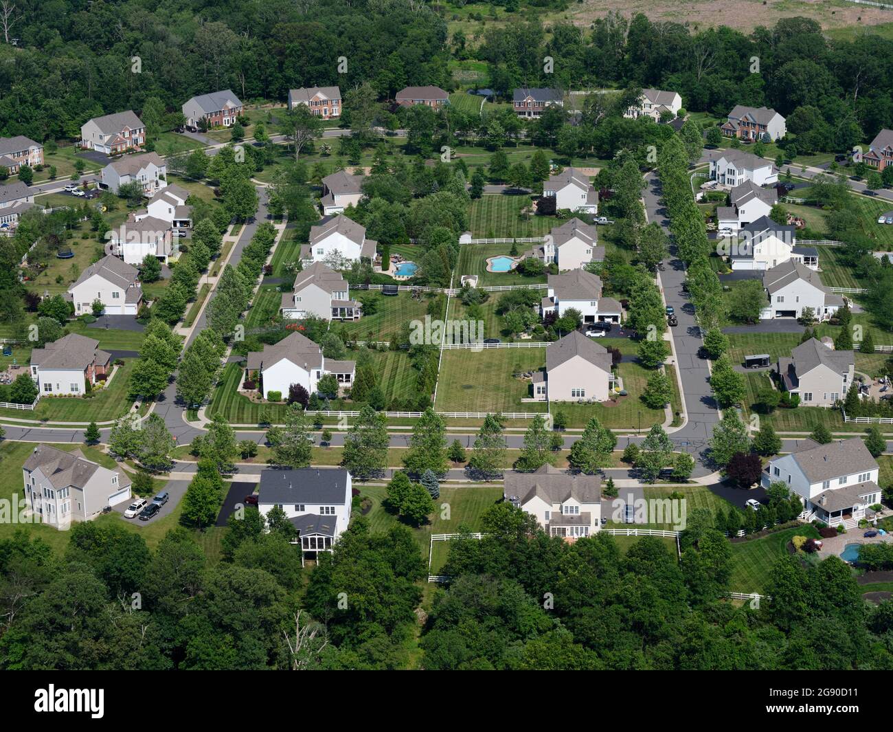 Aerial view housing virginia usa hi-res stock photography and images ...