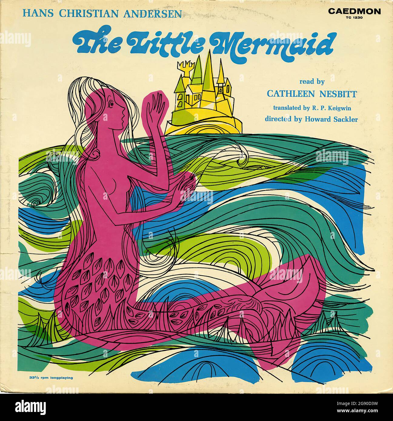 The Little Mermaid - Vintage Vinyl Record Cover Stock Photo - Alamy