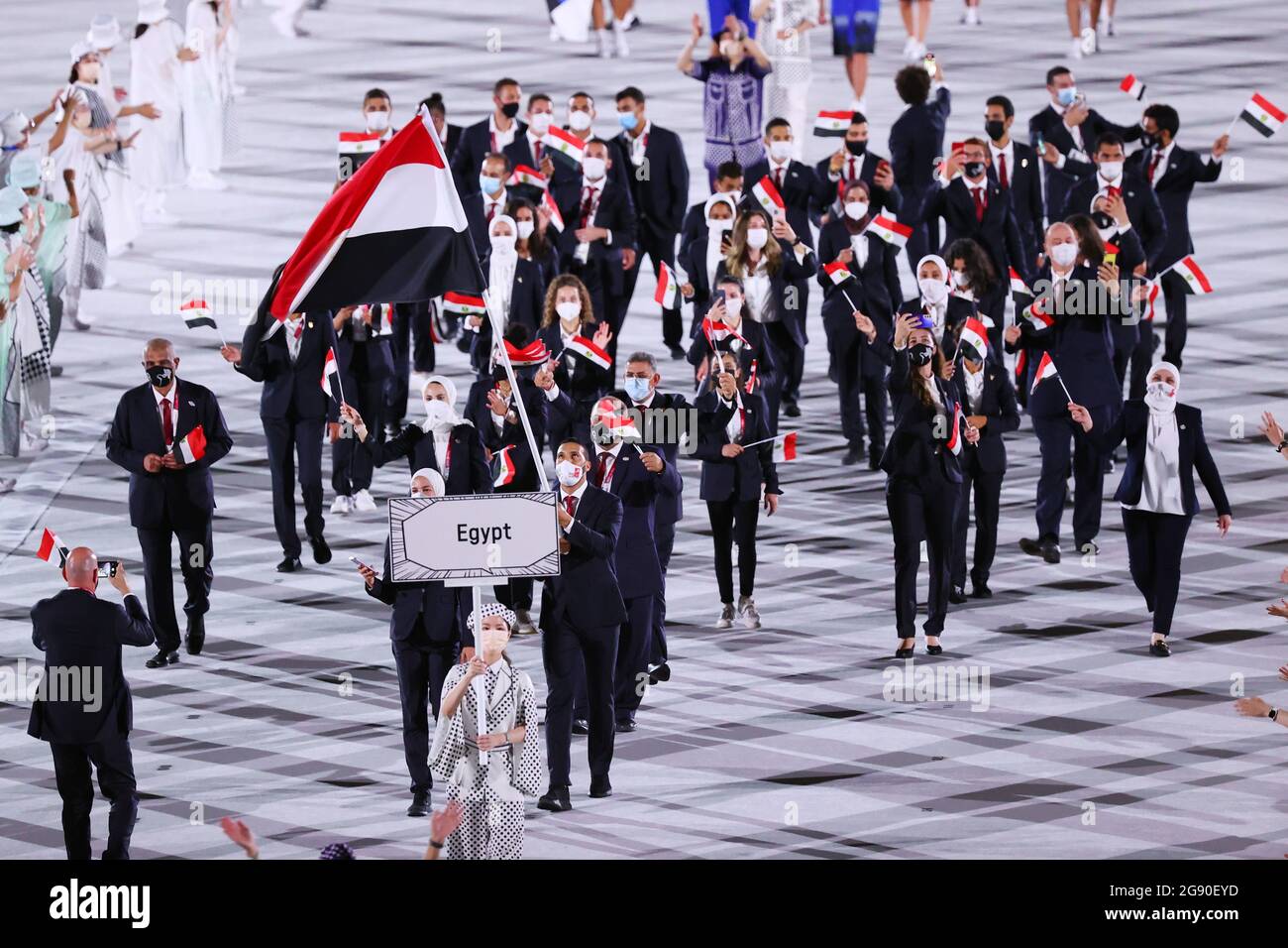 Tokyo, Japan . 23rd July, 2021. Egypt Delegation (EGY), JULY 23, 2021 ...
