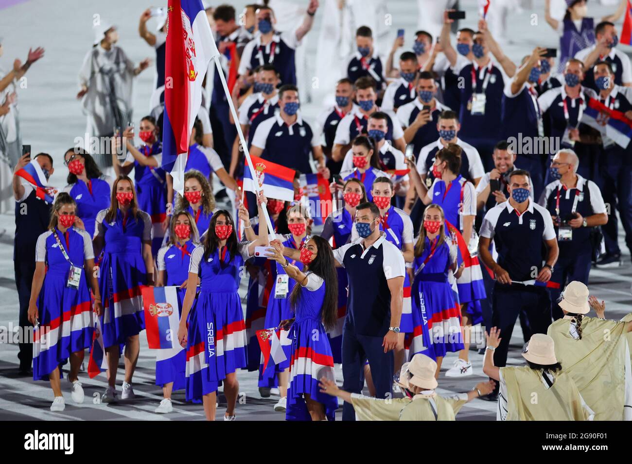 Tokyo, Japan . 23rd July, 2021. Serbia Delegation (SRB), JULY 23, 2021 ...