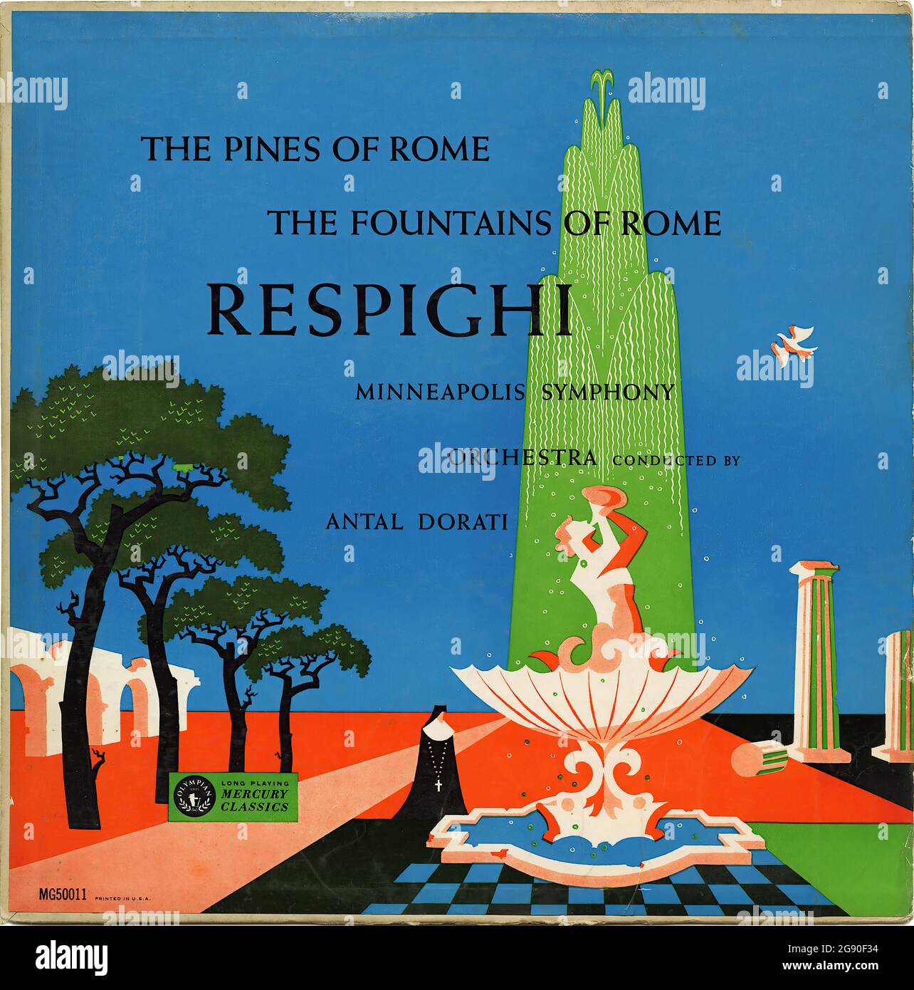 The Pines Of Rome, The Fountains Of Rome - Vintage Vinyl Record Cover ...