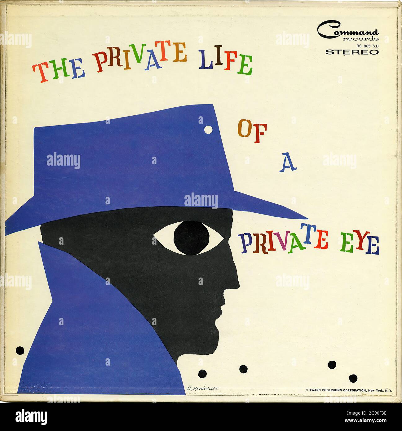 The Private Life Of A Private Eye - Vintage Vinyl Record Cover Stock ...