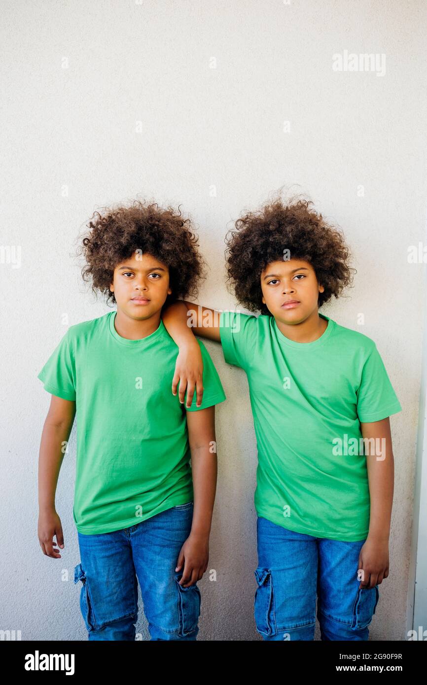 Biracial Twin Boys