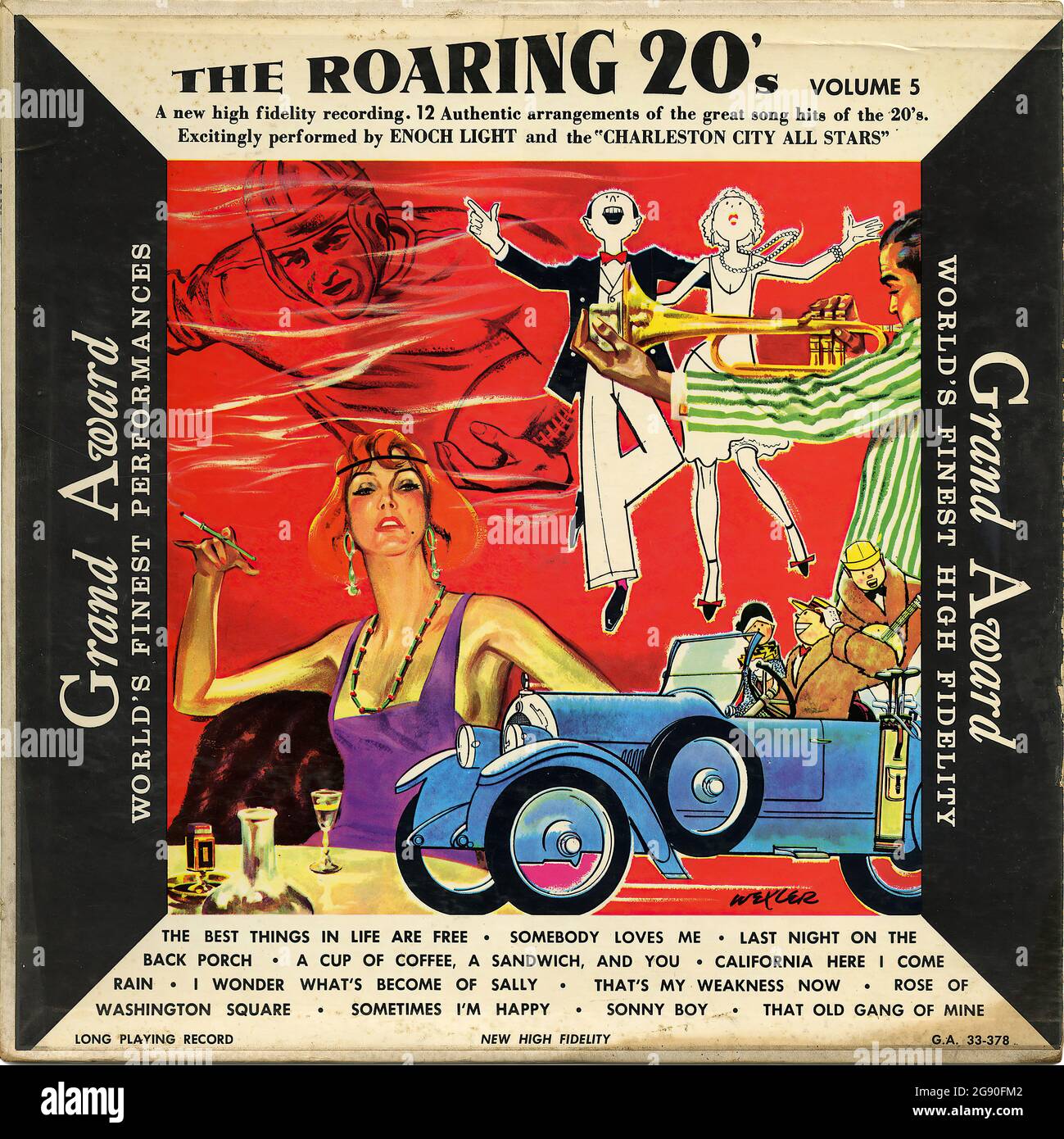 The Roaring 20's, Volume 5 - Vintage Vinyl Record Cover Stock Photo - Alamy