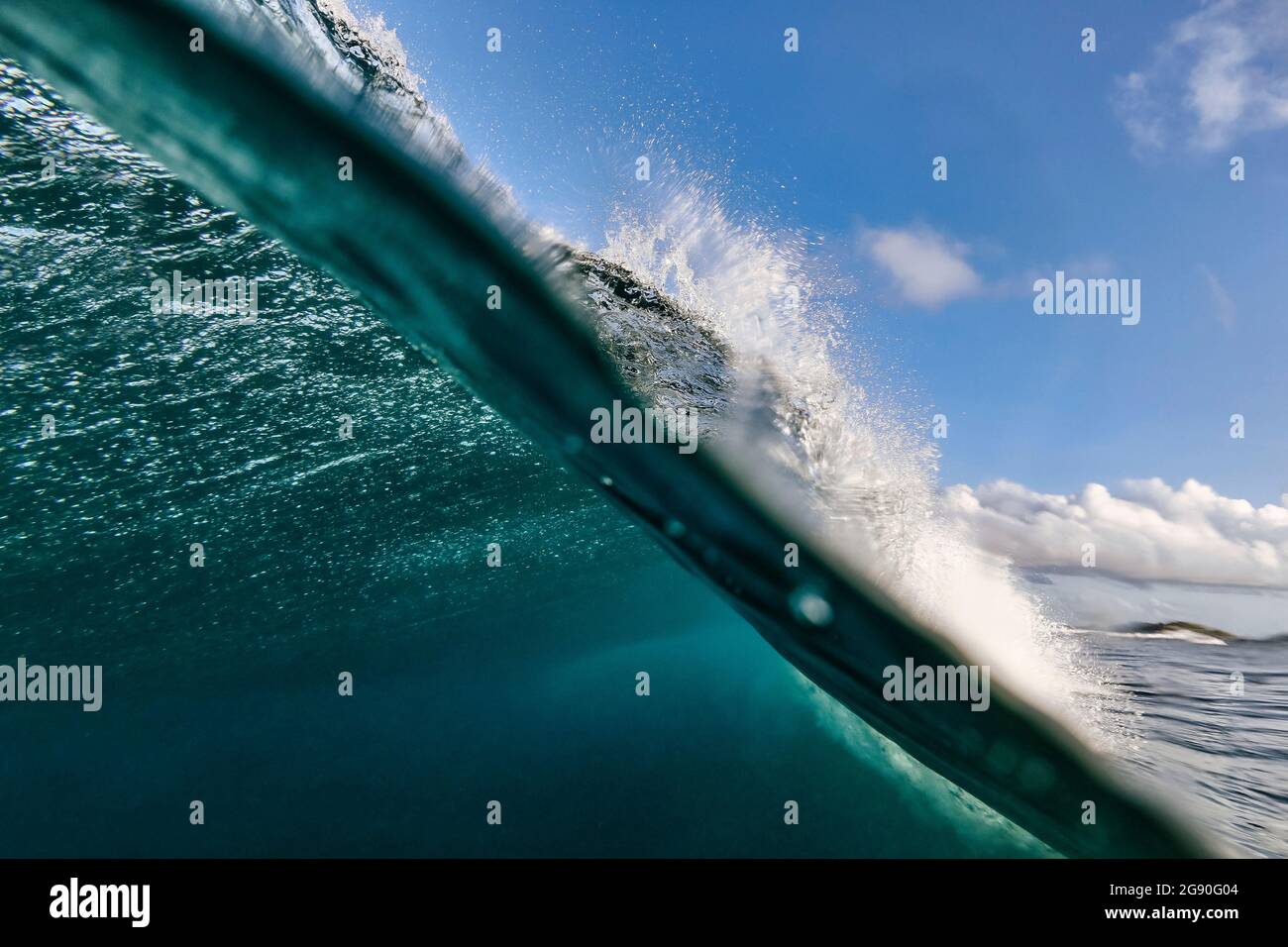 Underwater Wave Break Underwater Wave By Dave Fleetham