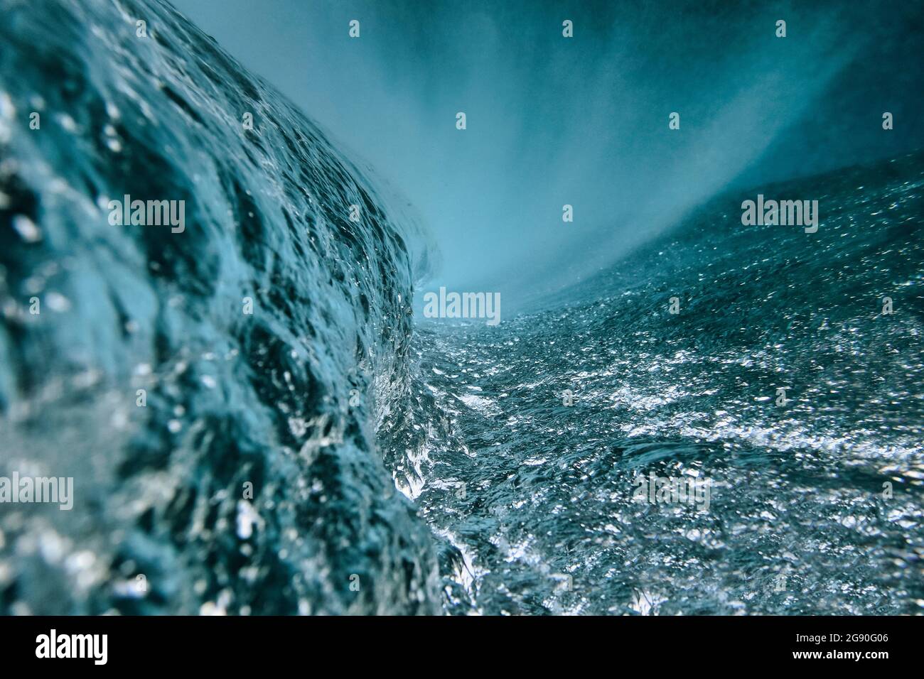 Underwater view of ocean wave Stock Photo - Alamy