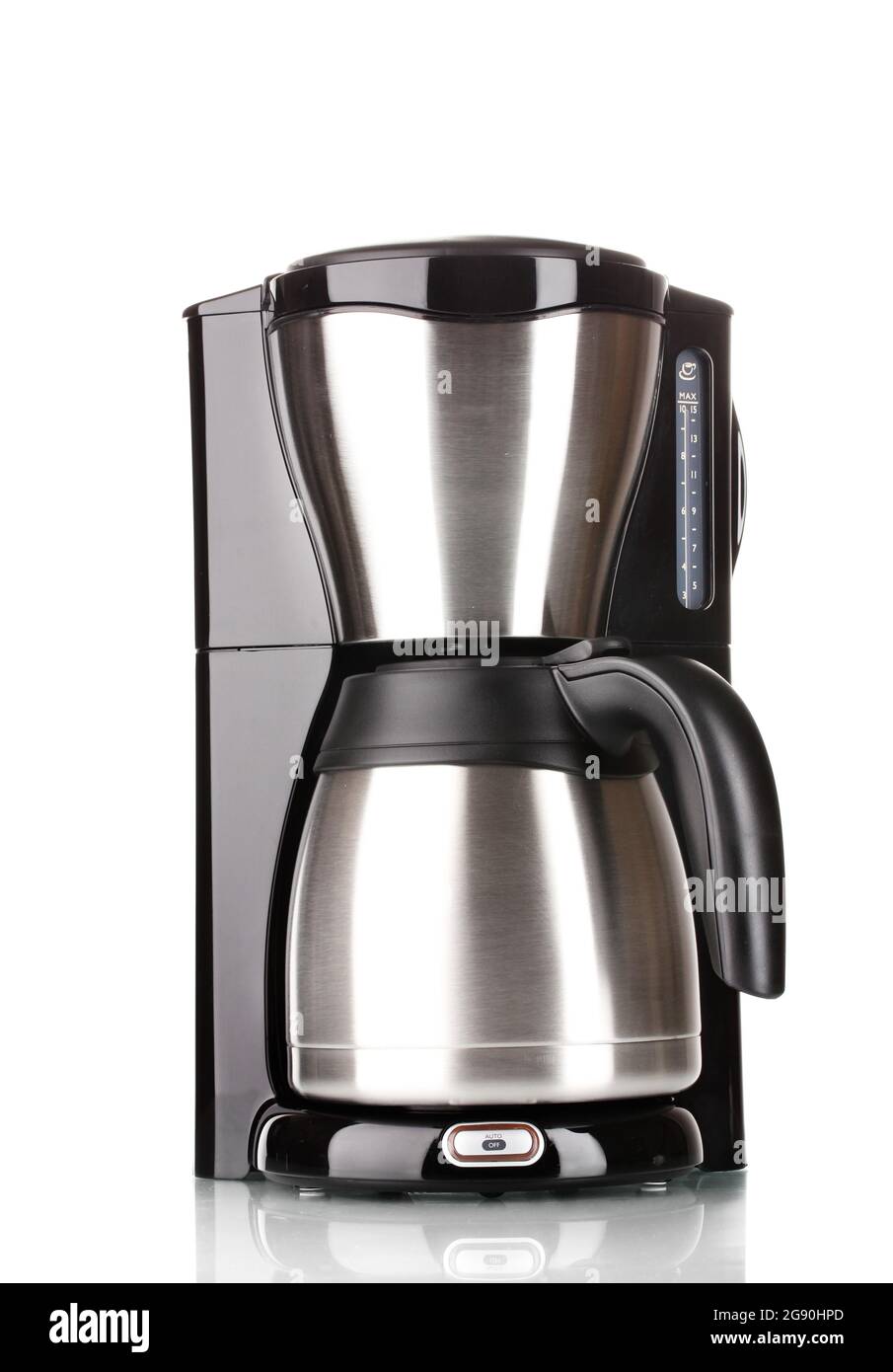 coffee machine isolated on white Stock Photo - Alamy