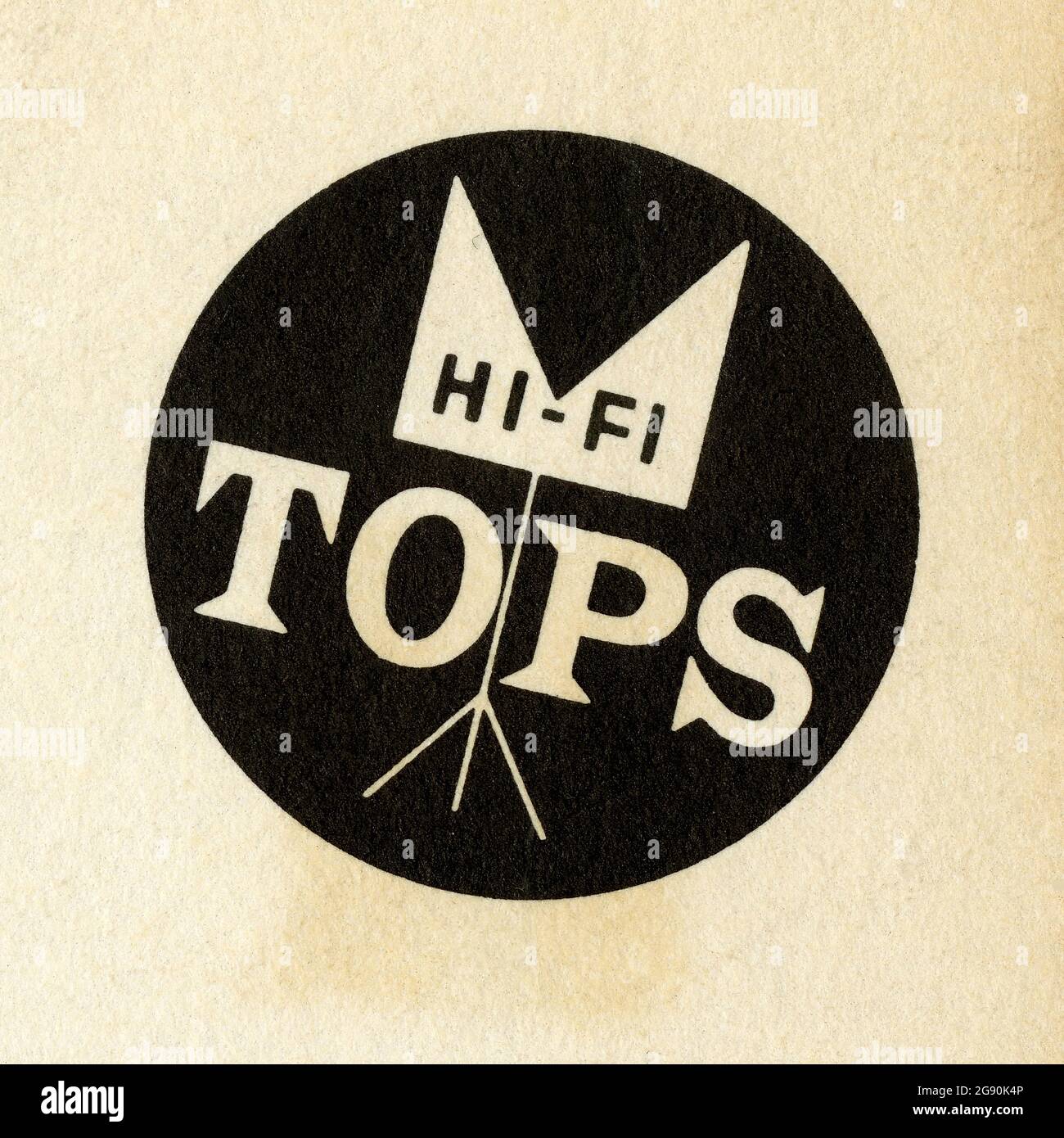 Tops Hi-Fi - Vintage Vinyl Record Cover Stock Photo - Alamy
