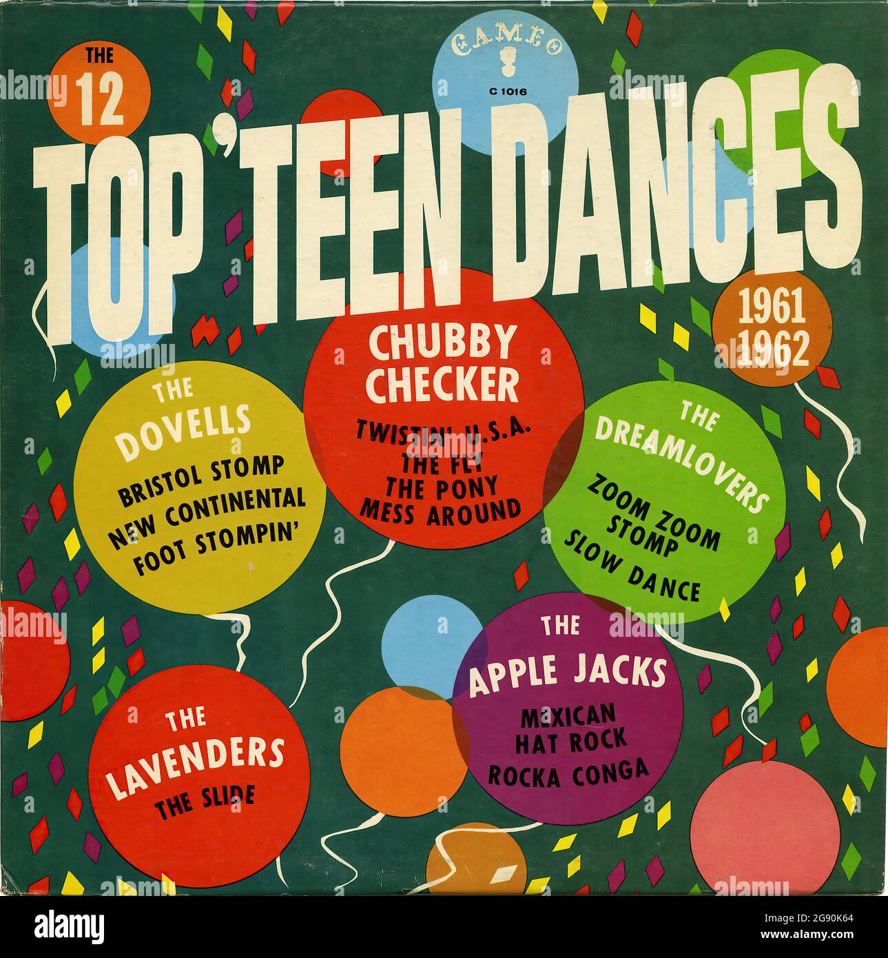 Top Teen Dances - Vintage Vinyl Record Cover Stock Photo - Alamy