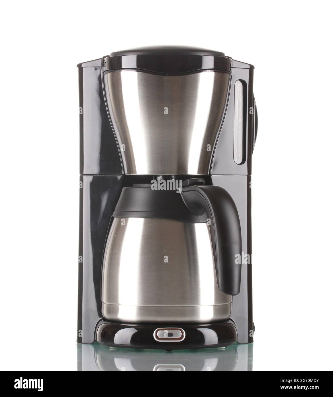 Coffee maker isolated on white Stock Photo - Alamy