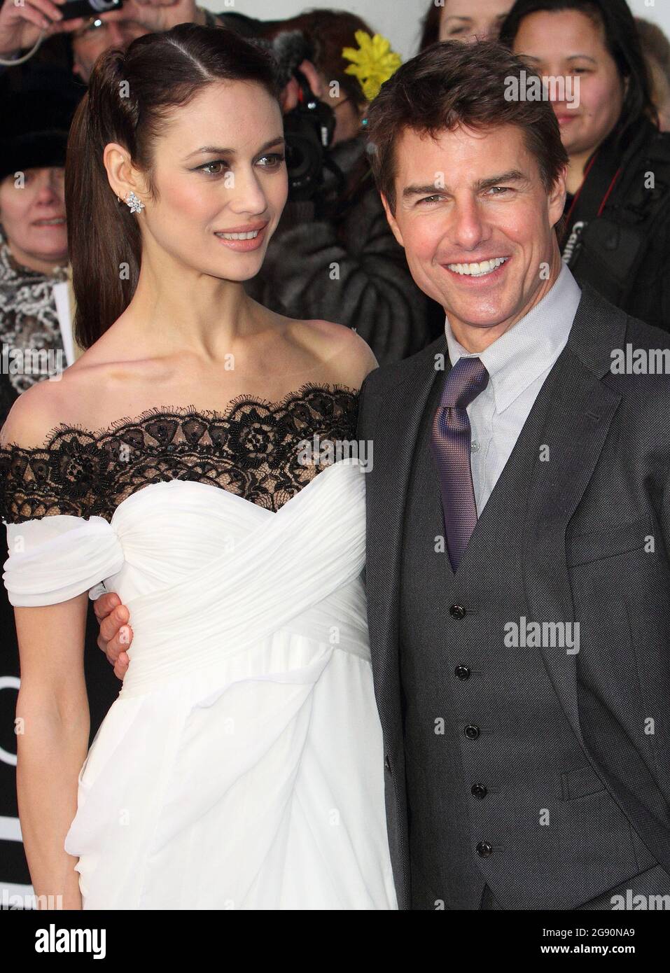 London. UK. Olga Kurylenko and Tom Cruise at the UK Premiere of ...
