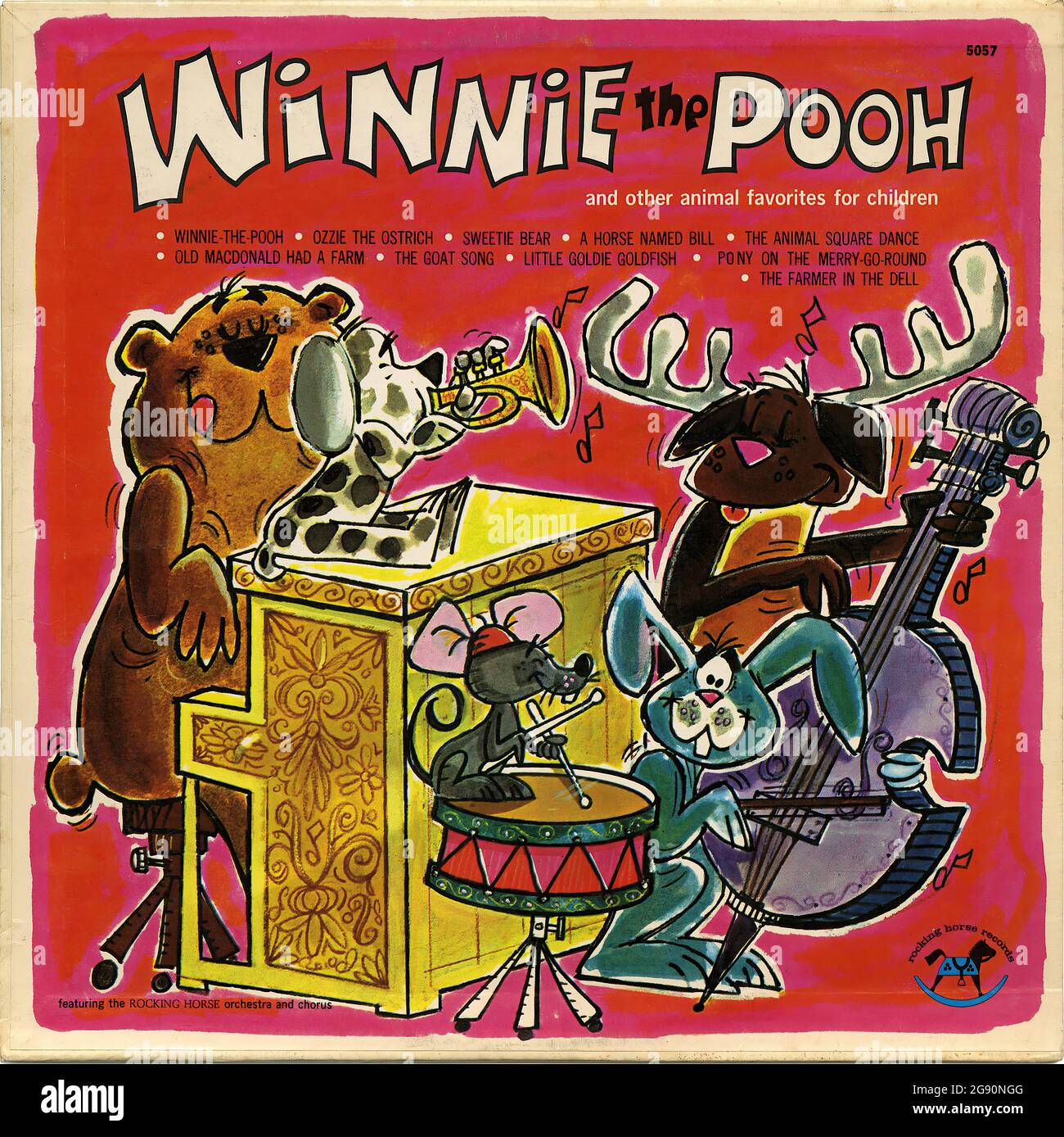 Winnie The Pooh - Vintage Vinyl Record Cover Stock Photo - Alamy