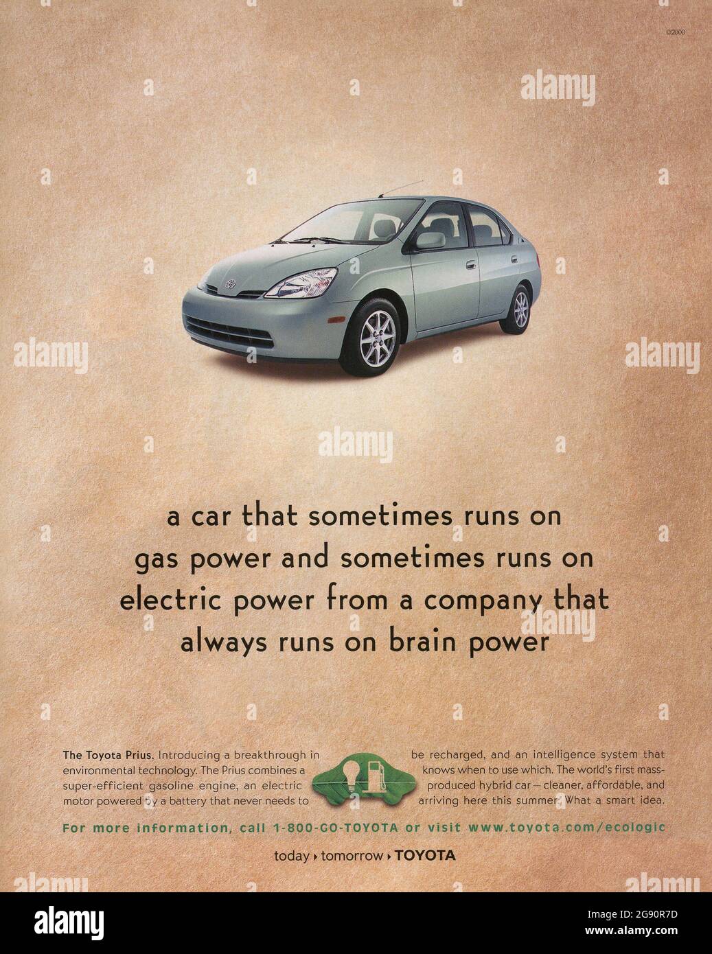 Toyota prius hybrid 2000 hi-res stock photography and images - Alamy